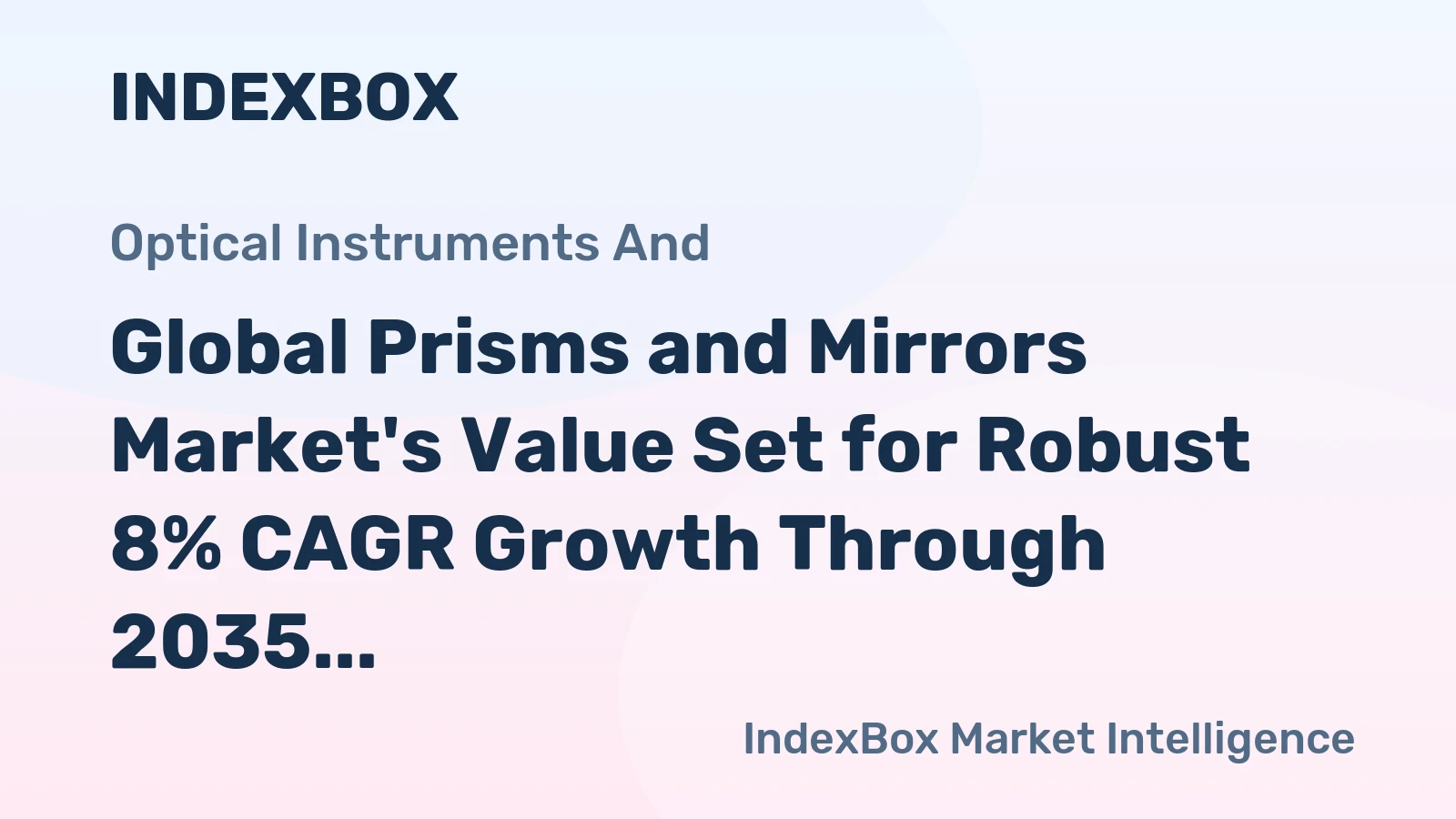 Global Prisms and Mirrors Market's Value Set for Robust 8% CAGR Growth Through 2035