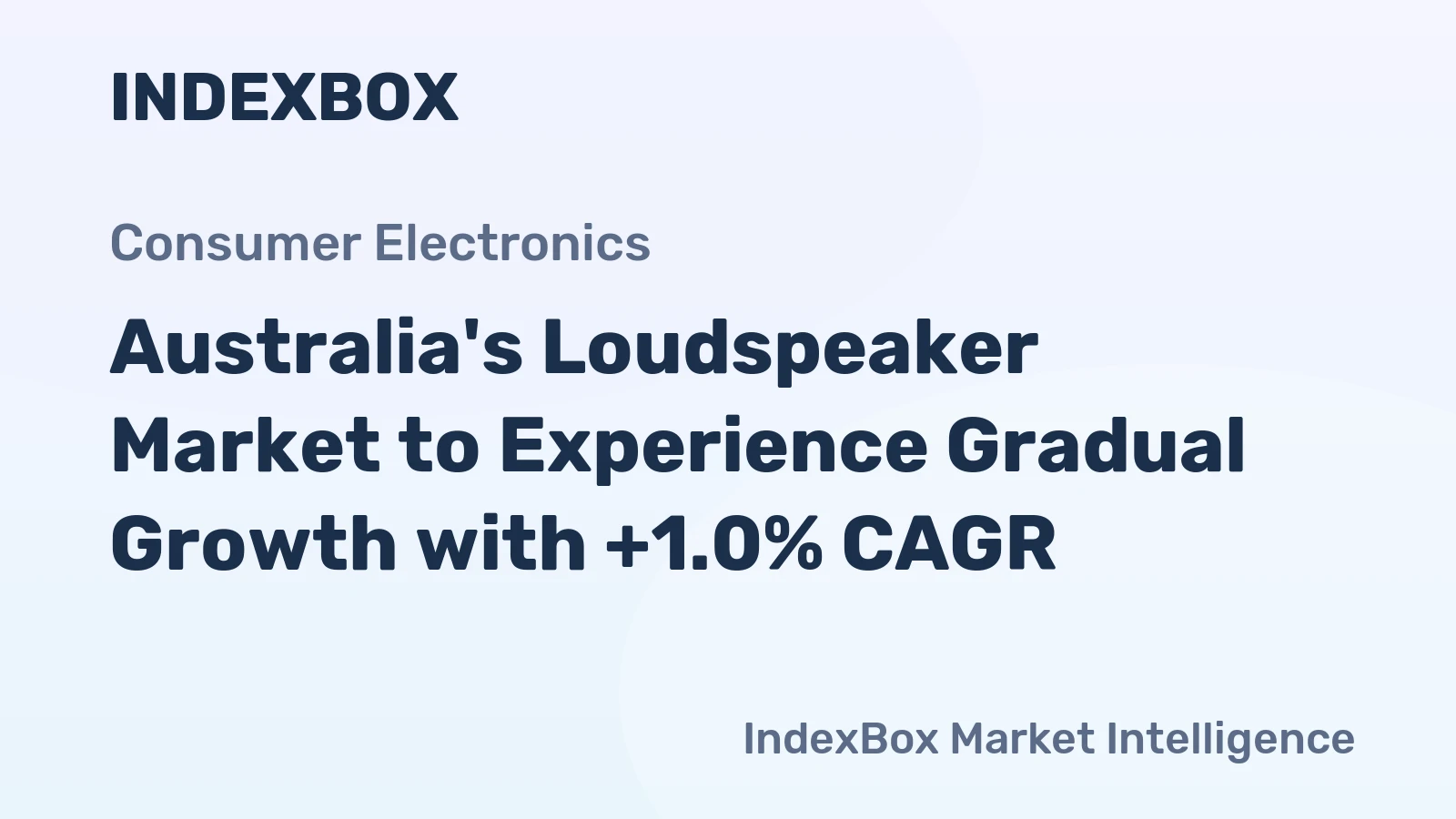 Australia's Loudspeaker Market to Experience Gradual Growth with +1.0% CAGR