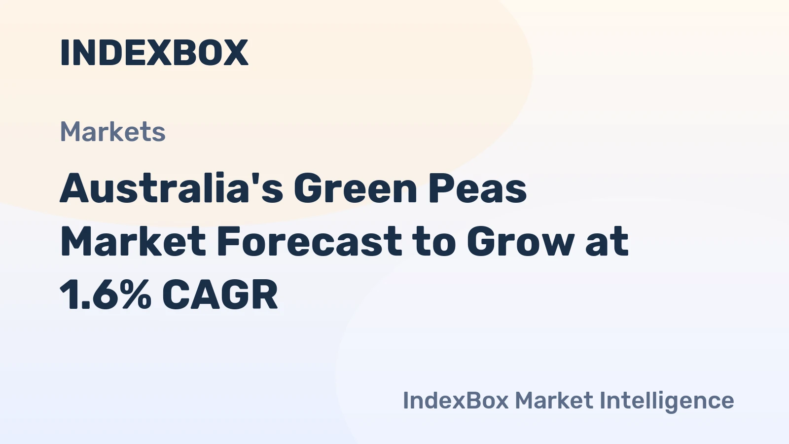 Australia's Green Peas Market Forecast to Grow at 1.6% CAGR