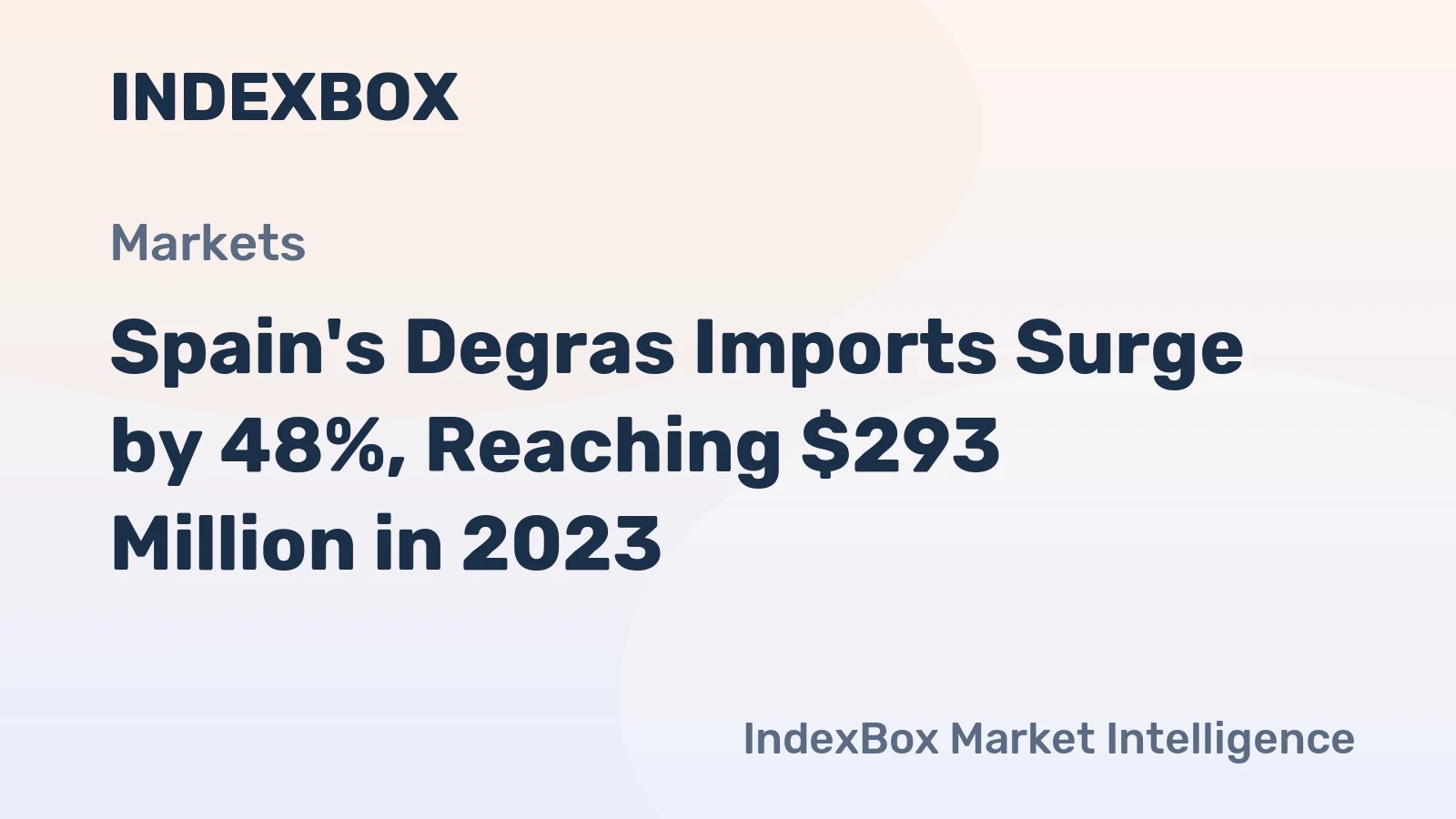 Spain's Degras Imports Surge by 48%, Reaching $293 Million in 2023