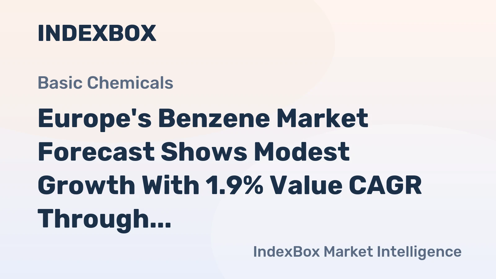Europe's Benzene Market Forecast Shows Modest Growth With 1.9% Value CAGR Through 2035
