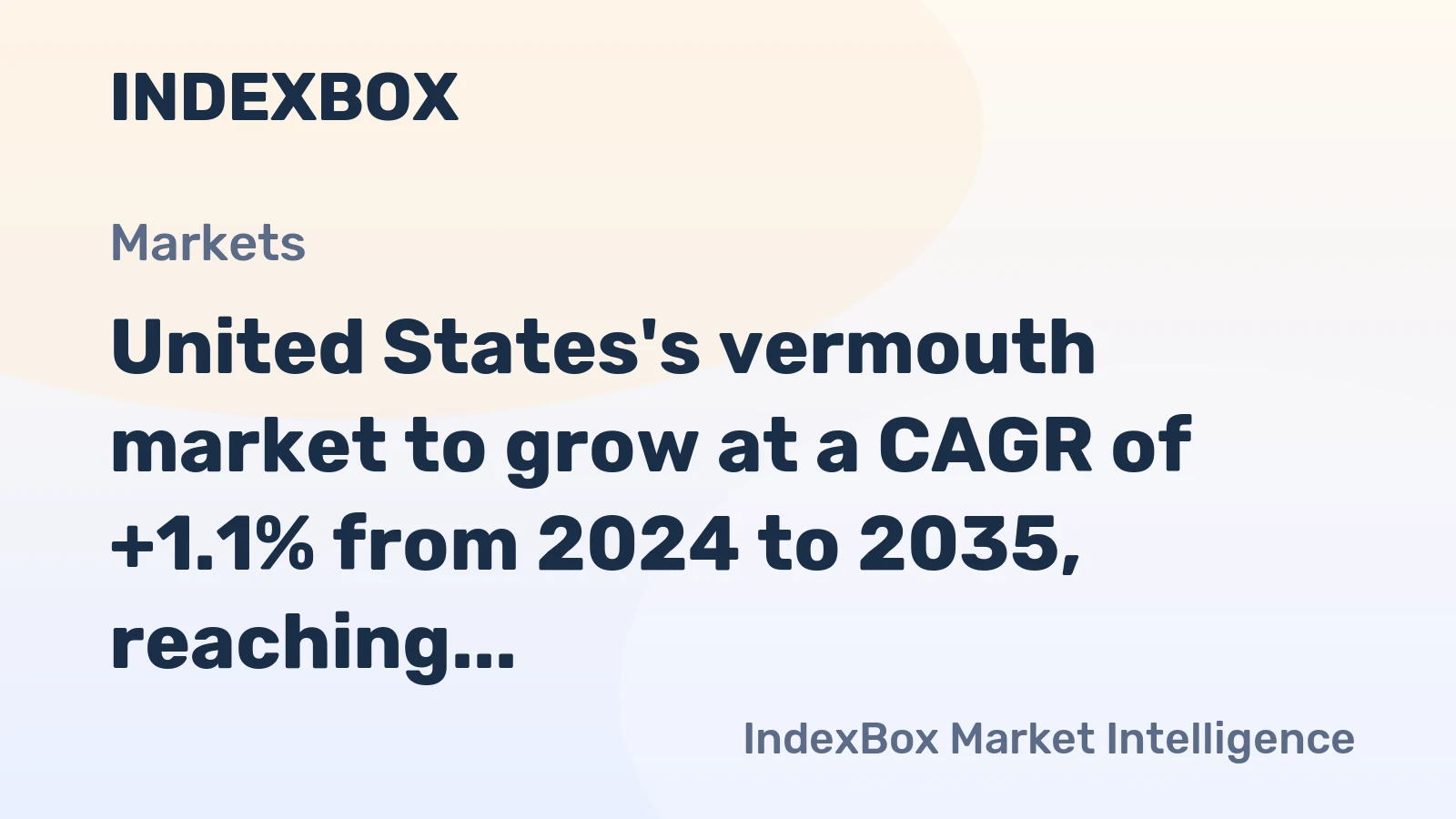 United States's vermouth market to grow at a CAGR of +1.1% from 2024 to 2035, reaching 217M litres in volume and $1.5B in value