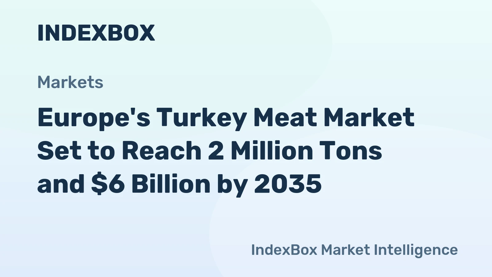 Europe's Turkey Meat Market Set to Reach 2 Million Tons and $6 Billion by 2035
