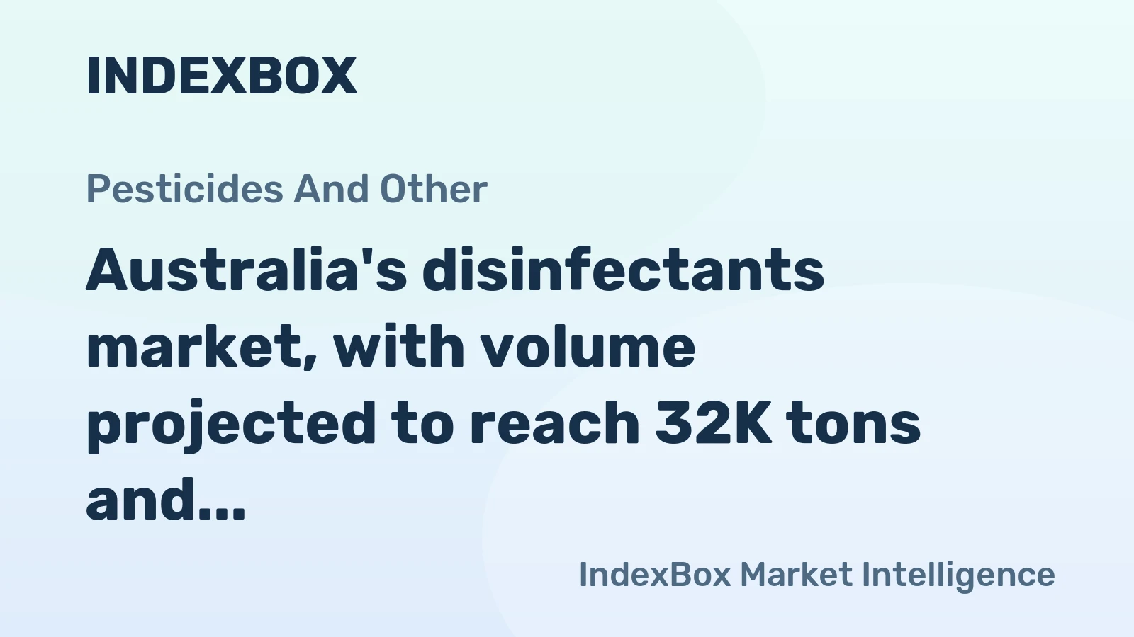 Australia's disinfectants market, with volume projected to reach 32K tons and value to hit $89M by 2035, is forecast for continued yet decelerating growth.