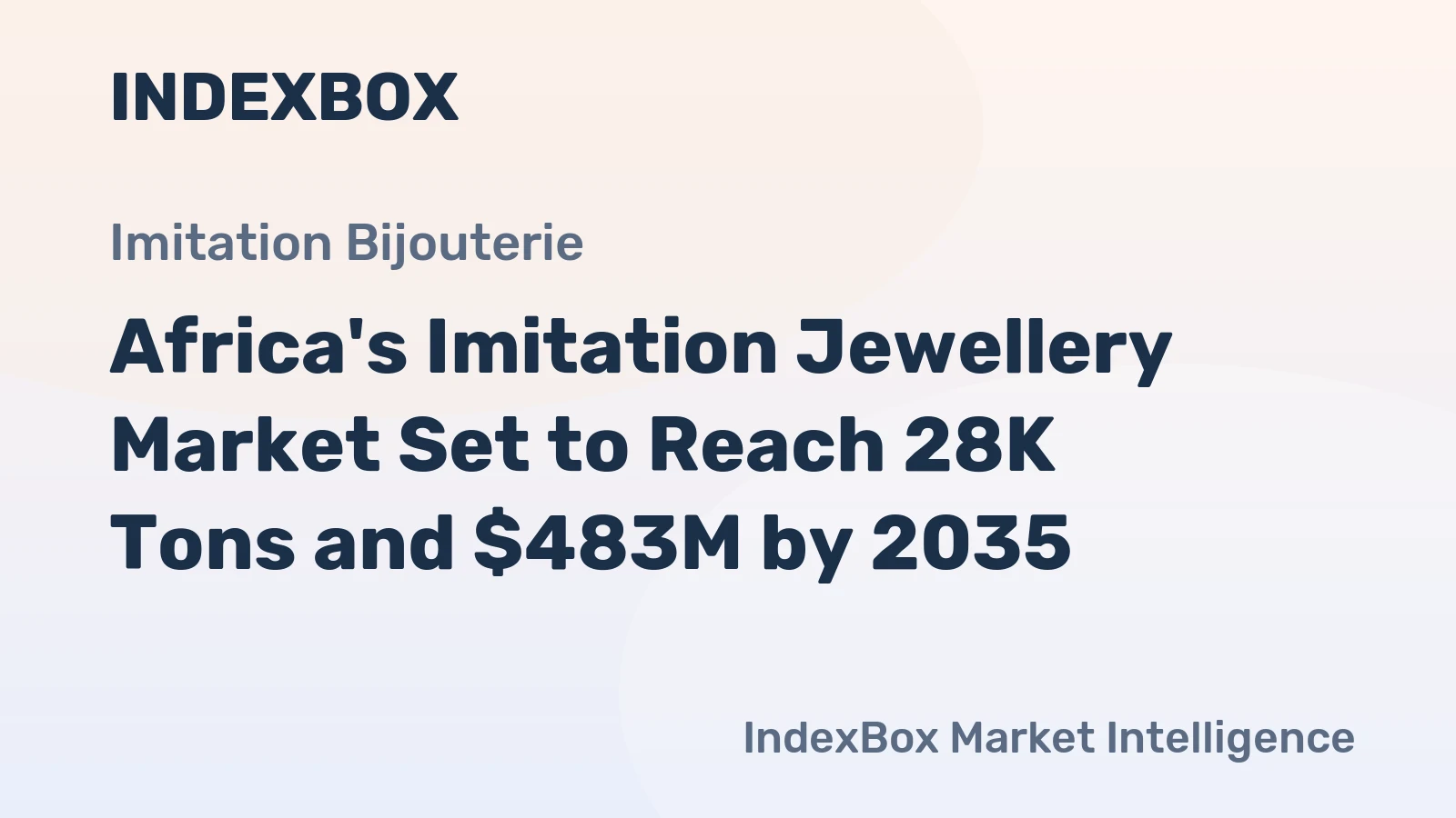 Africa's Imitation Jewellery Market Set to Reach 28K Tons and $483M by 2035