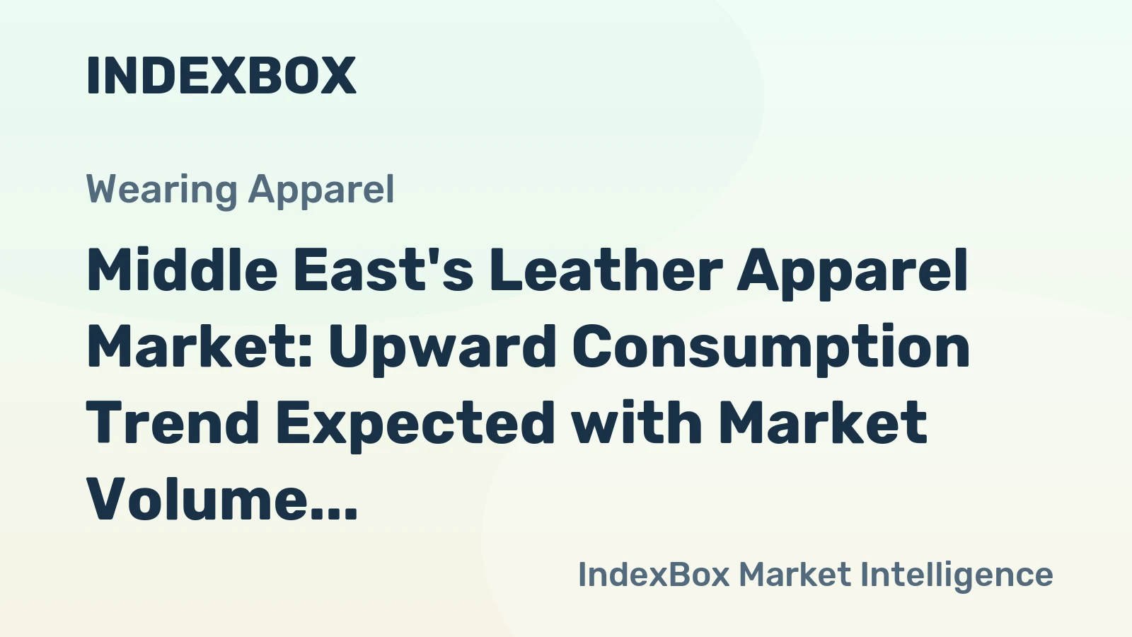 Middle East's Leather Apparel Market: Upward Consumption Trend Expected with Market Volume of 8.7M Units and Value of $680M by 2035