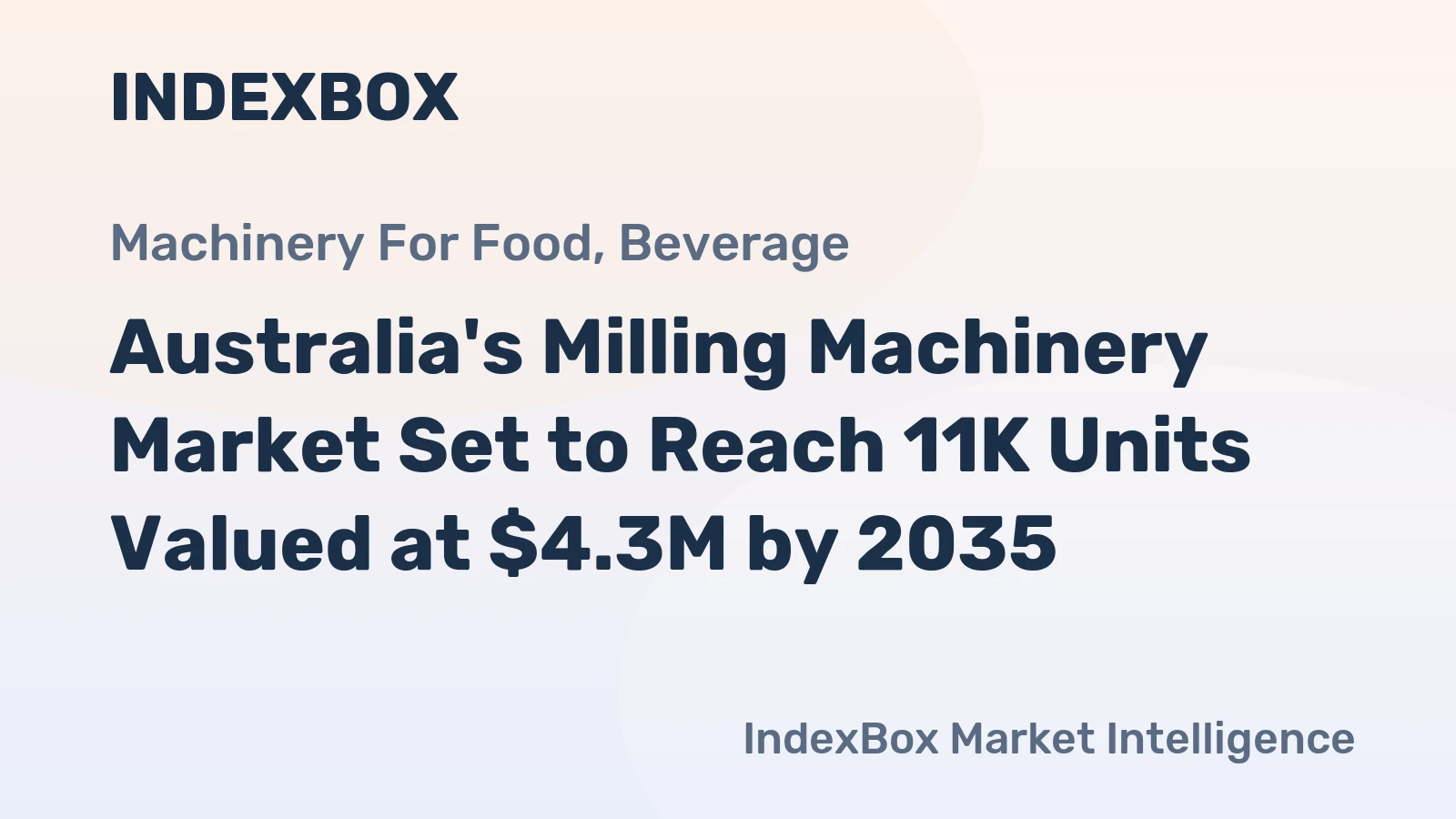 Australia's Milling Machinery Market Set to Reach 11K Units Valued at $4.3M by 2035