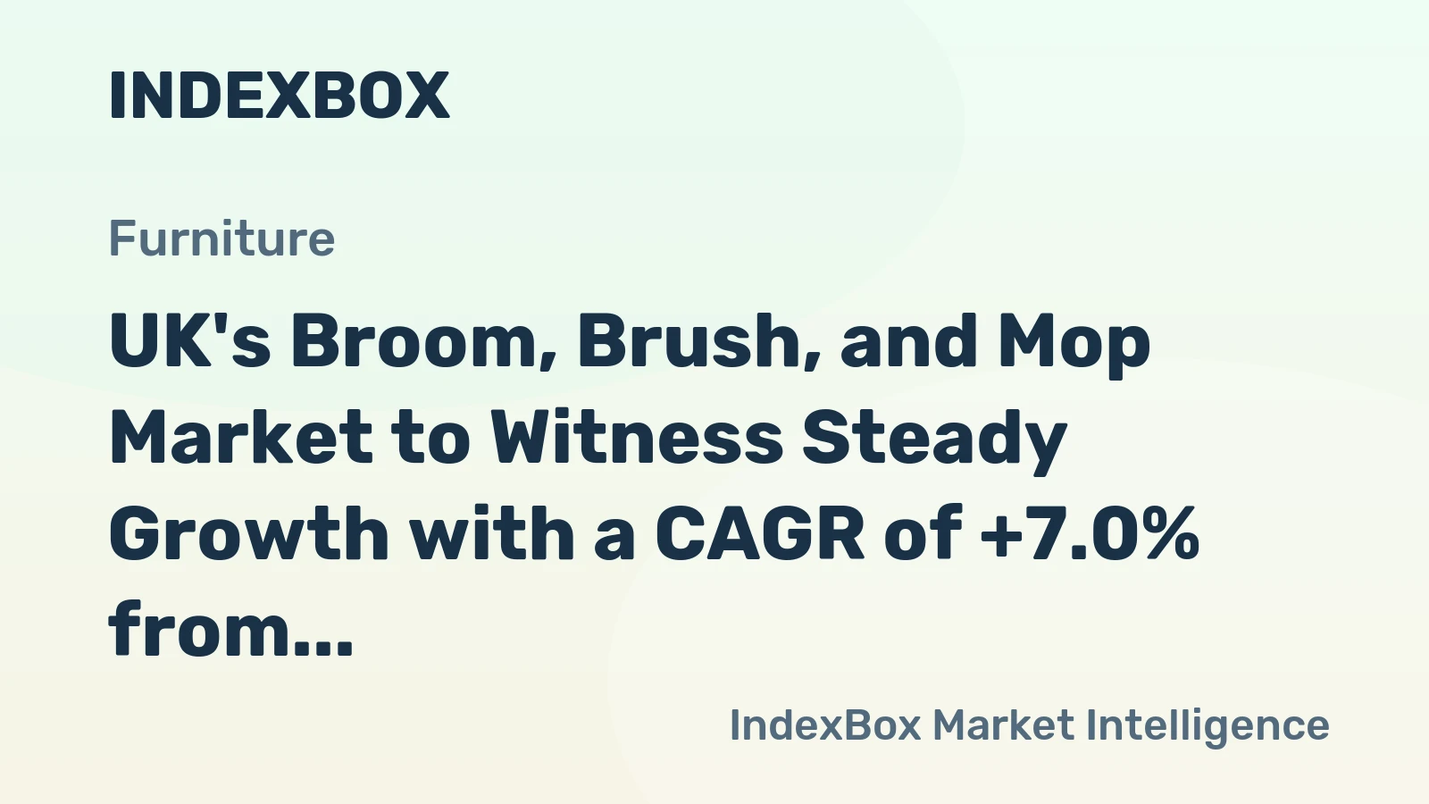 UK's Broom, Brush, and Mop Market to Witness Steady Growth with a CAGR of +7.0% from 2024 to 2035