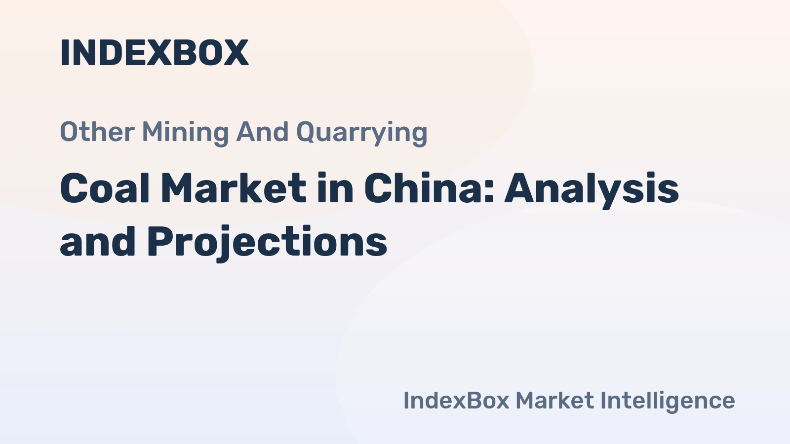 Coal Market in China: Analysis and Projections