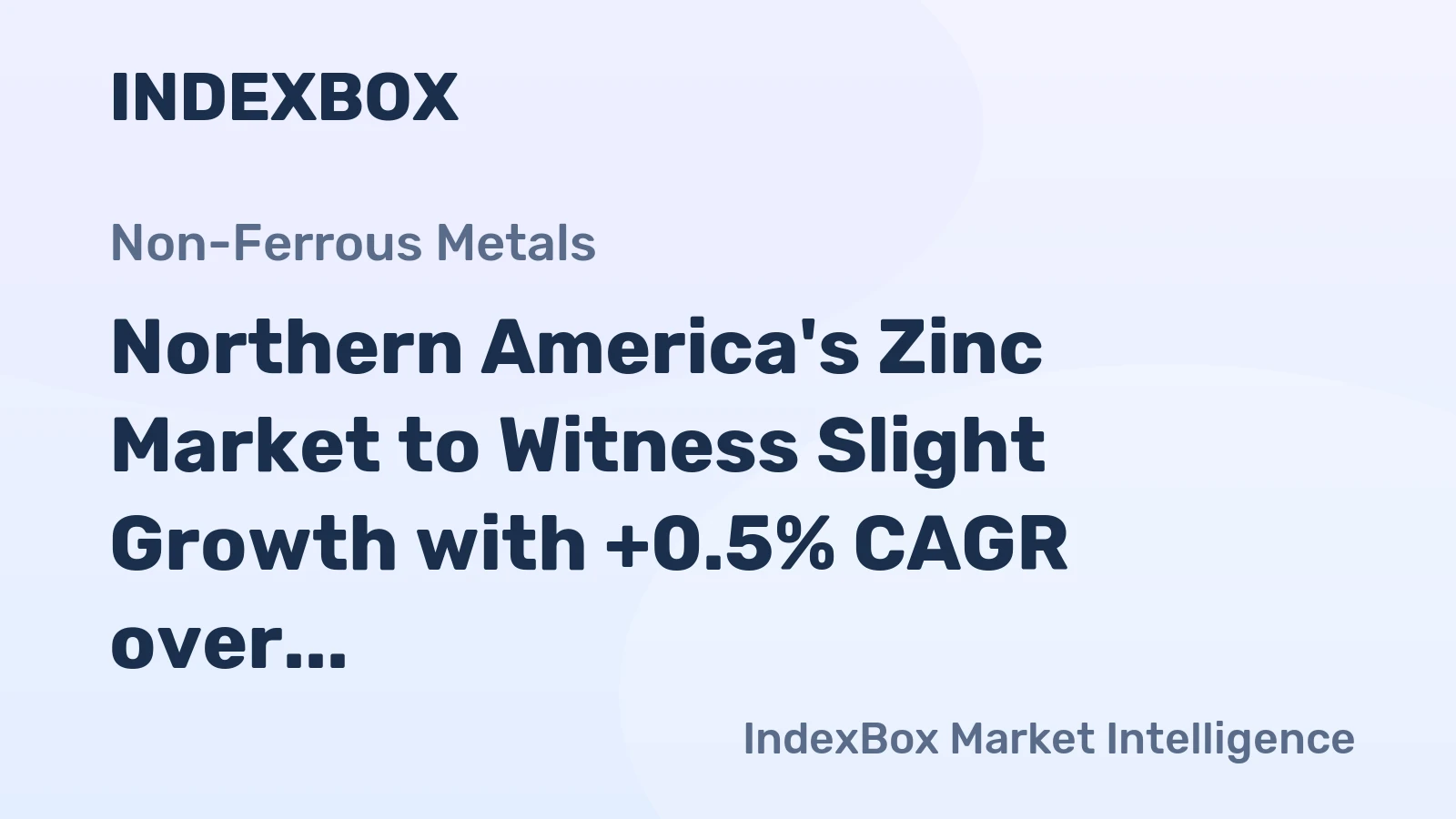 Northern America's Zinc Market to Witness Slight Growth with +0.5% CAGR over the Next Decade