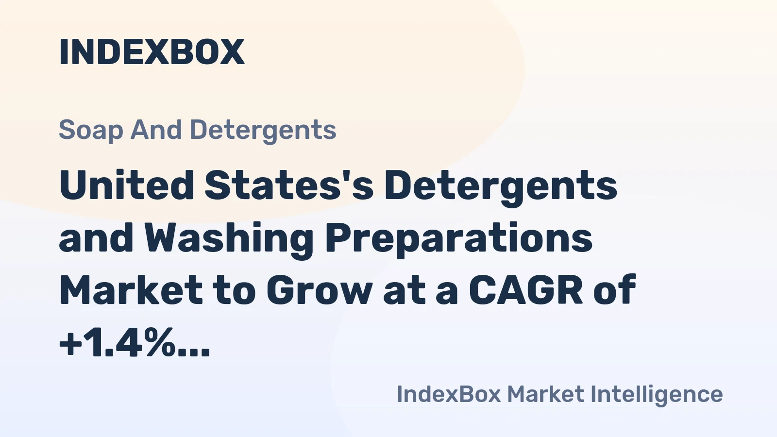United States's Detergents and Washing Preparations Market to Grow at a CAGR of +1.4%, Reaching 696K Tons by 2035