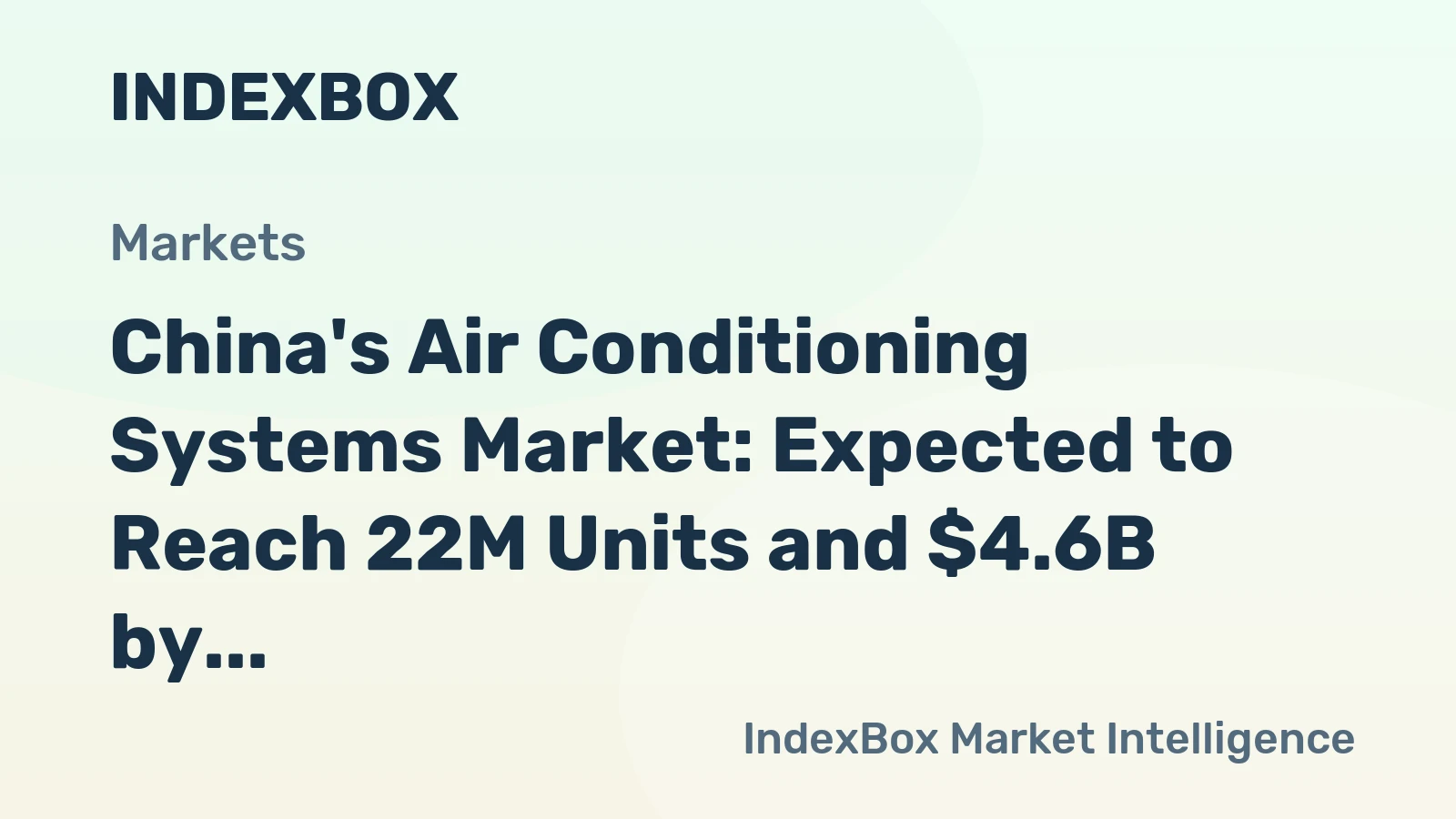 China's Air Conditioning Systems Market: Expected to Reach 22M Units and $4.6B by 2035