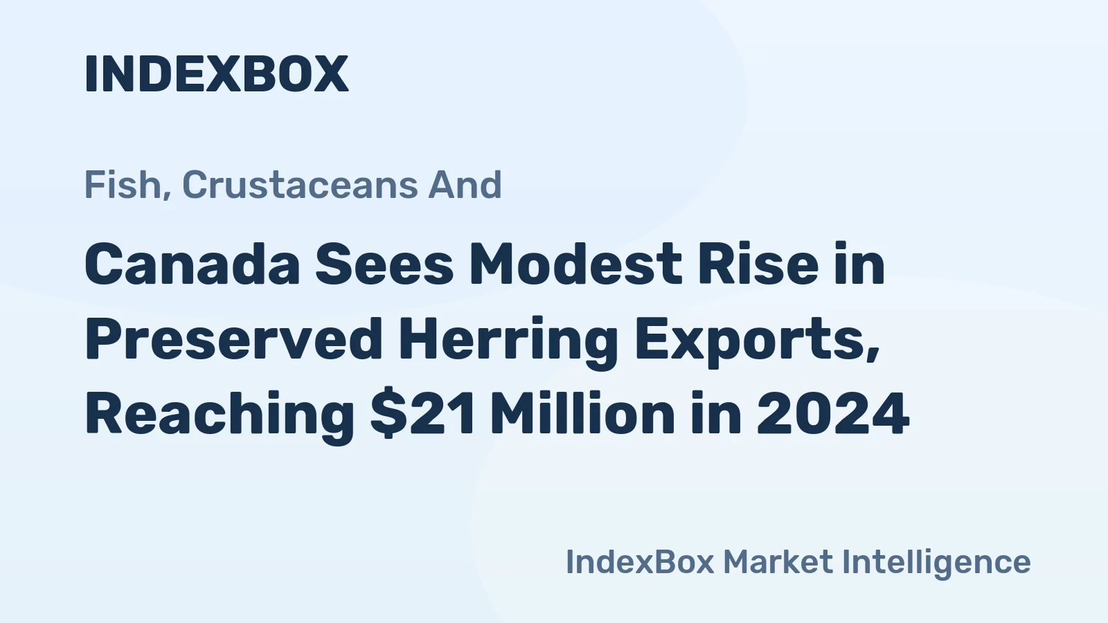 Canada Sees Modest Rise in Preserved Herring Exports, Reaching $21 Million in 2024
