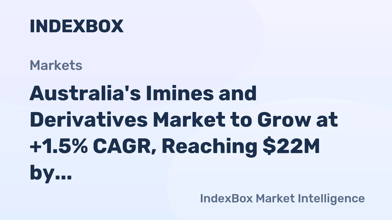 Australia's Imines and Derivatives Market to Grow at +1.5% CAGR, Reaching $22M by 2035