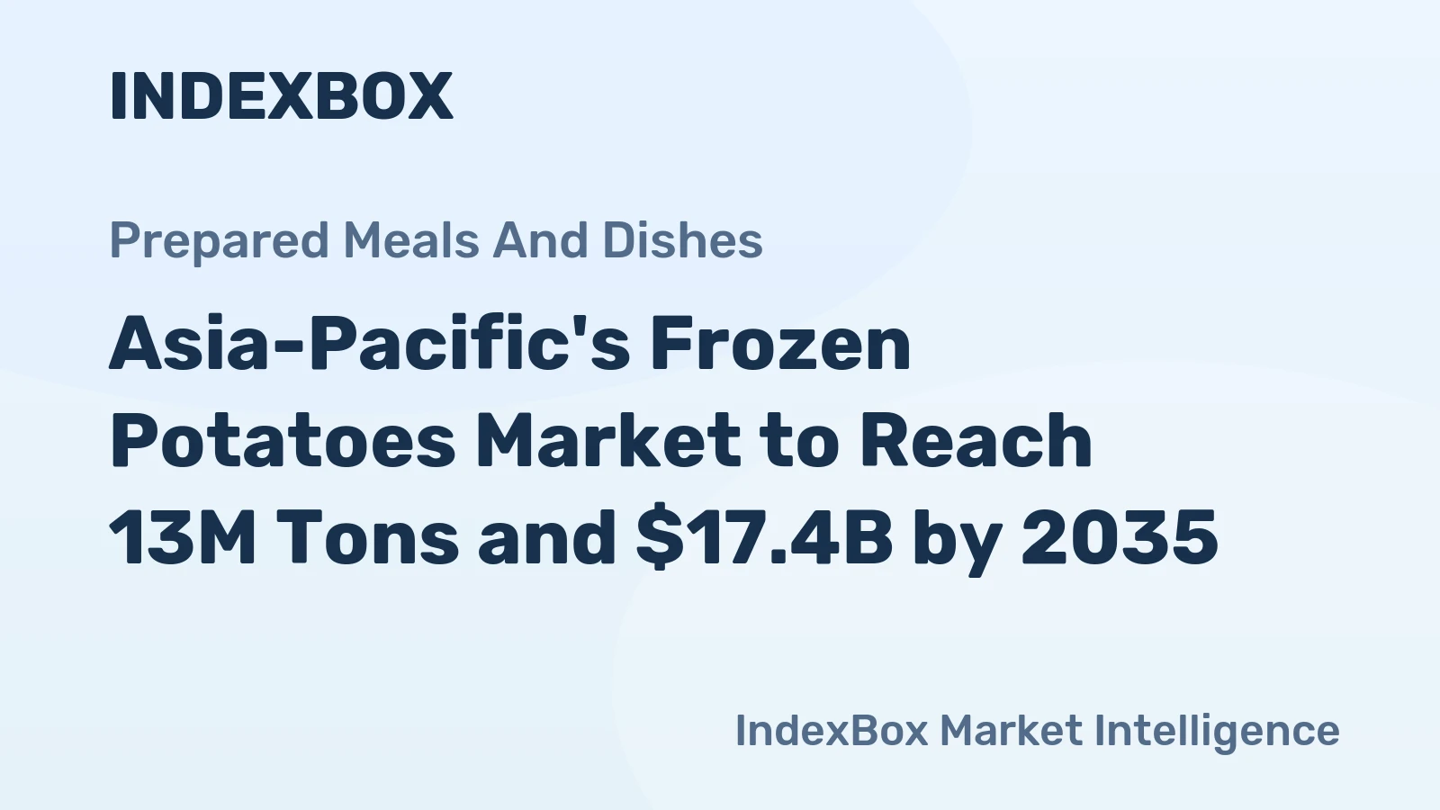 Asia-Pacific's Frozen Potatoes Market to Reach 13M Tons and $17.4B by 2035