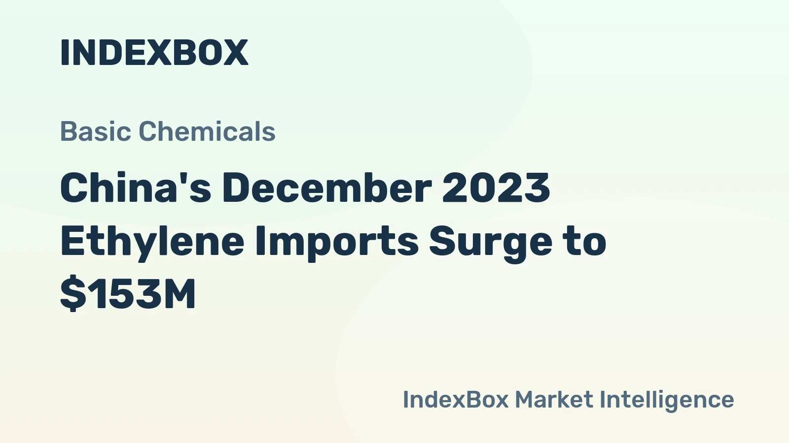 China's December 2023 Ethylene Imports Surge to $153M