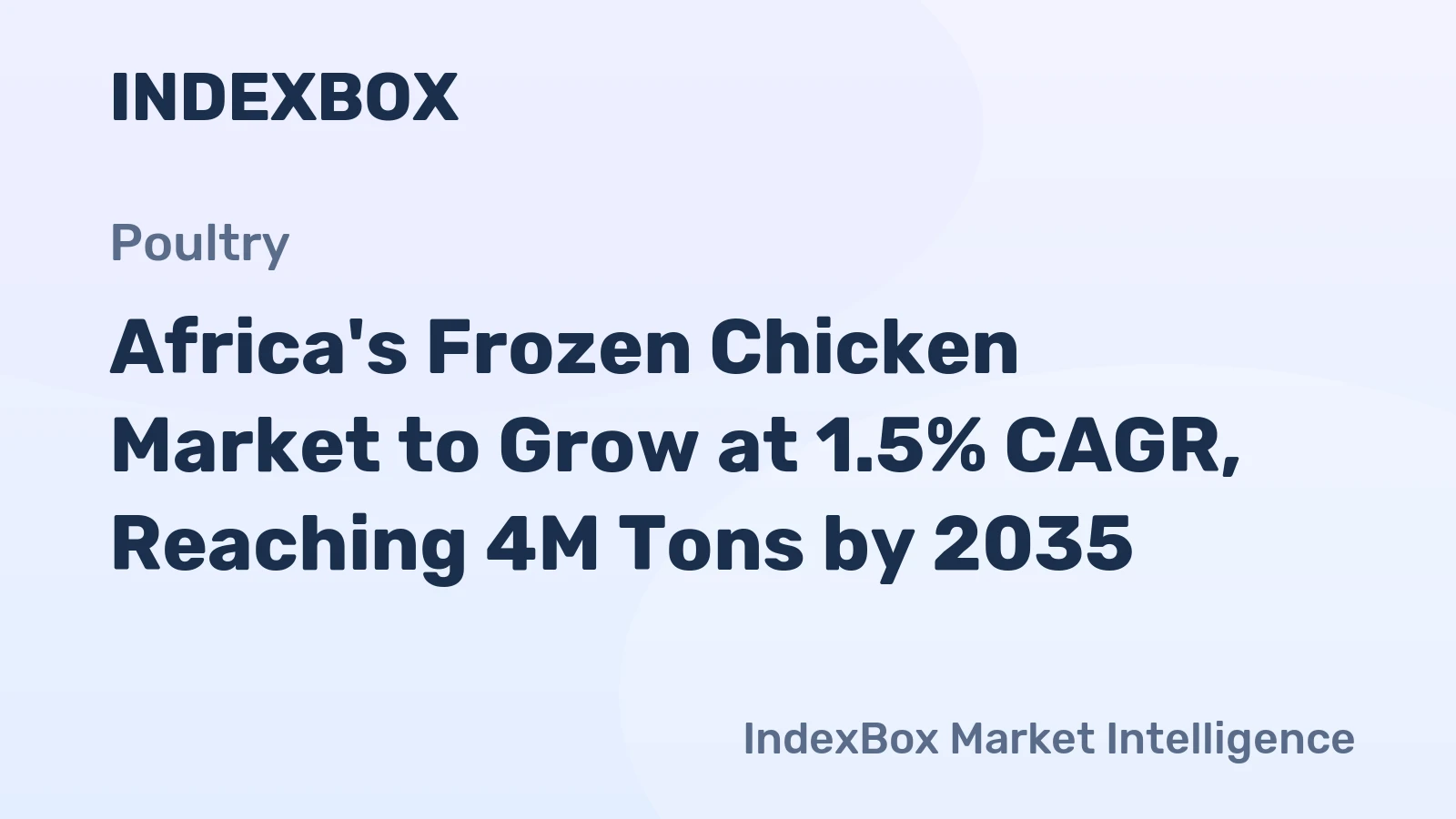 Africa's Frozen Chicken Market to Grow at 1.5% CAGR, Reaching 4M Tons by 2035
