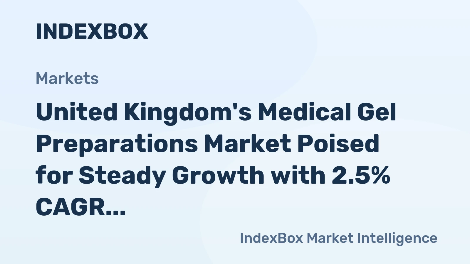 United Kingdom's Medical Gel Preparations Market Poised for Steady Growth with 2.5% CAGR
