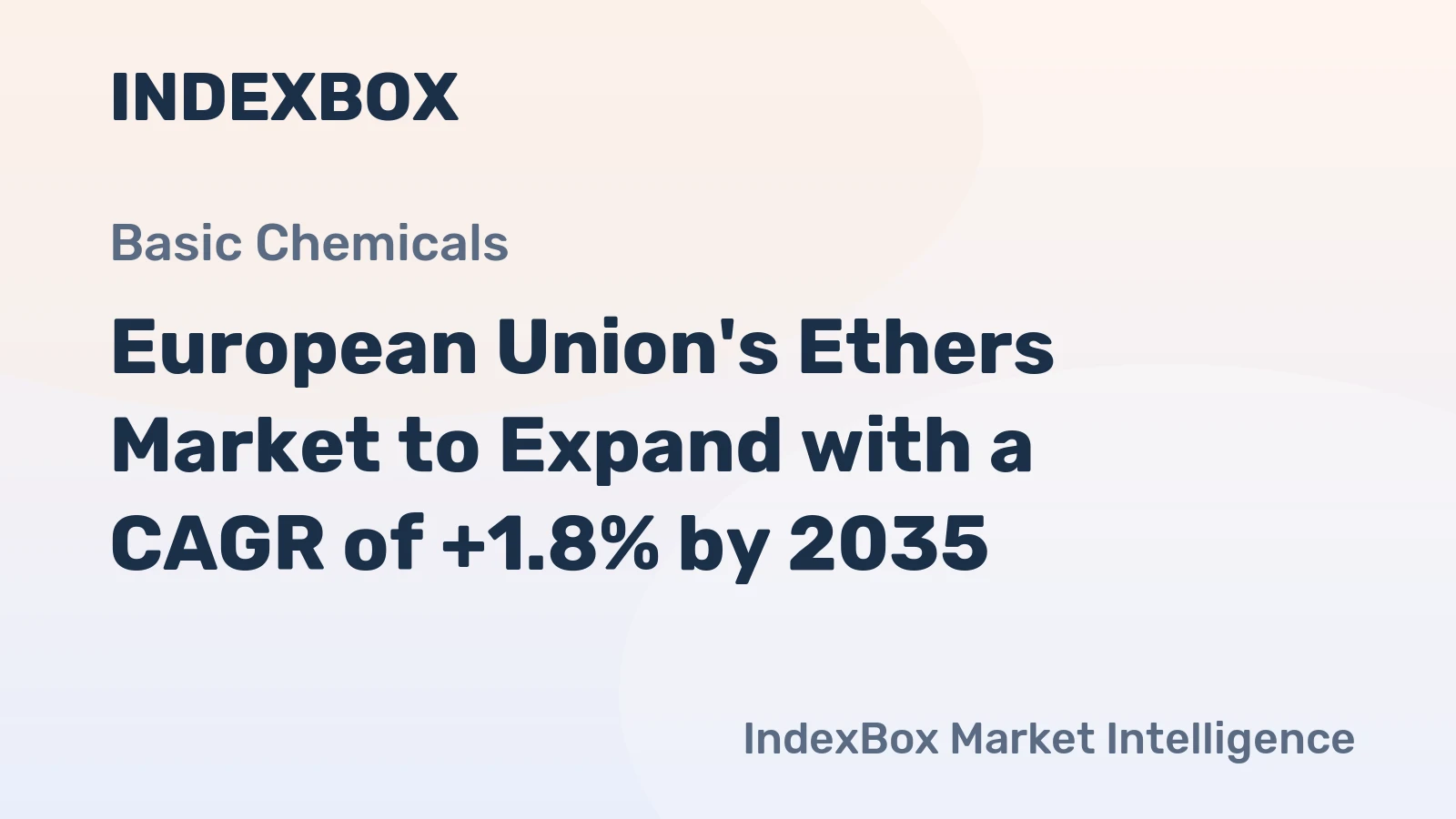 European Union's Ethers Market to Expand with a CAGR of +1.8% by 2035