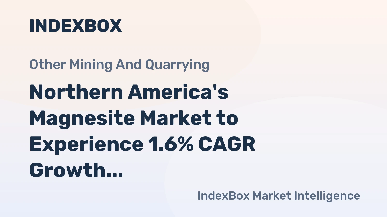Northern America's Magnesite Market to Experience 1.6% CAGR Growth in Consumption Over Next Decade