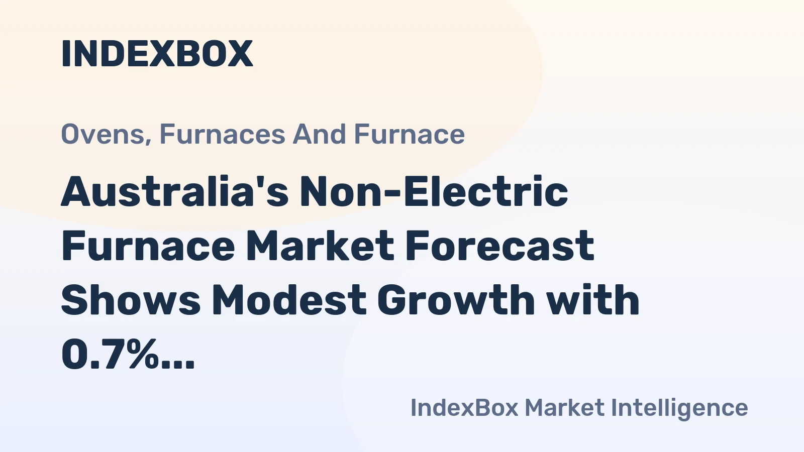 Australia's Non-Electric Furnace Market Forecast Shows Modest Growth with 0.7% CAGR Through 2035