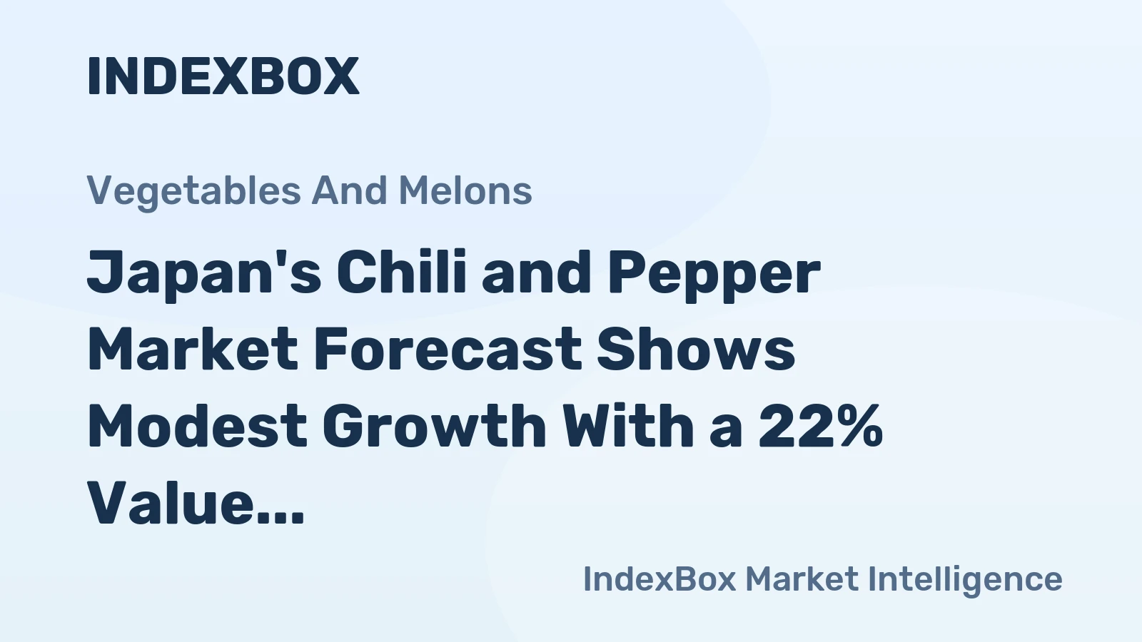 Japan's Chili and Pepper Market Forecast Shows Modest Growth With a 22% Value CAGR Through 2035