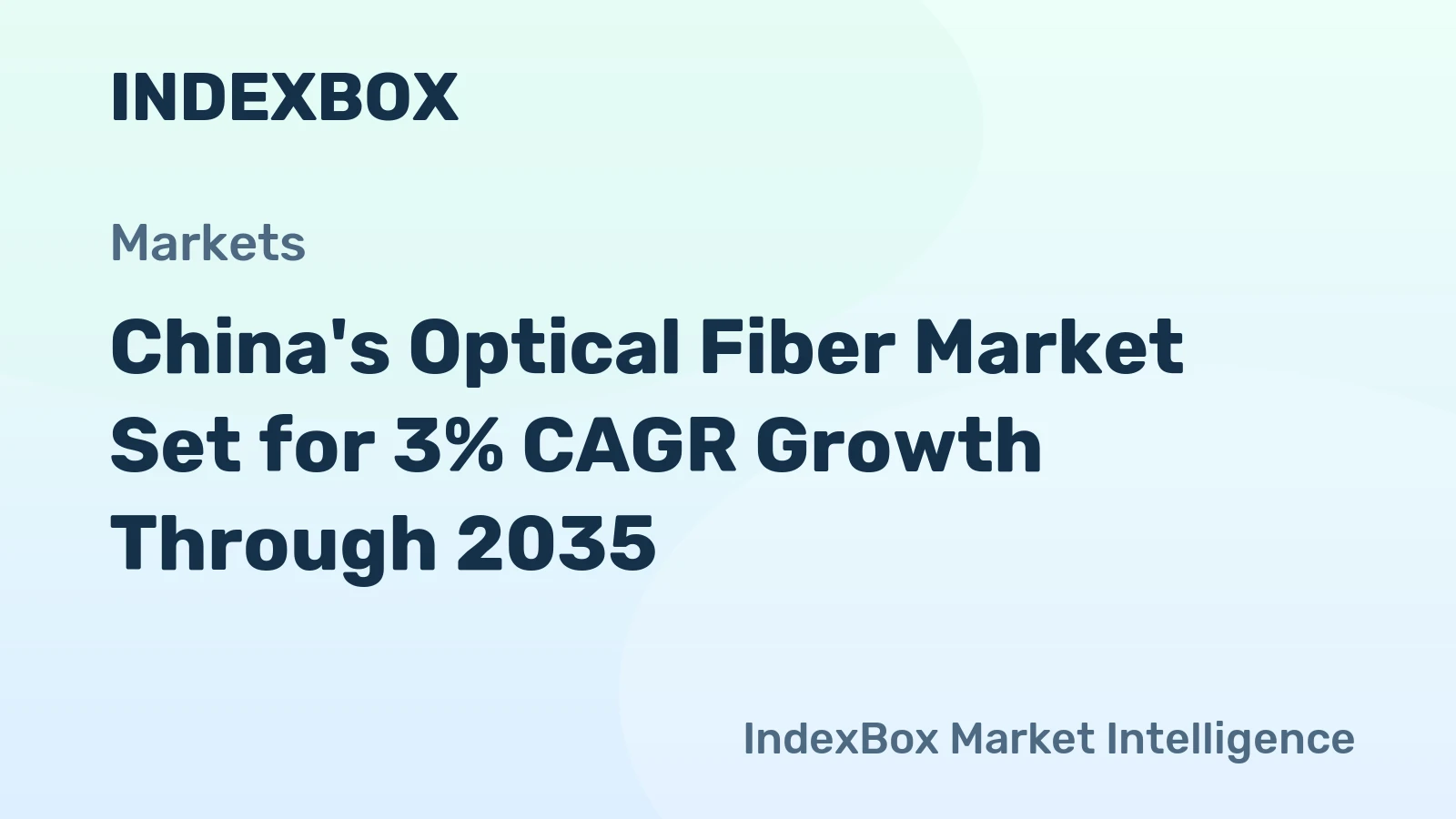 China's Optical Fiber Market Set for 3% CAGR Growth Through 2035
