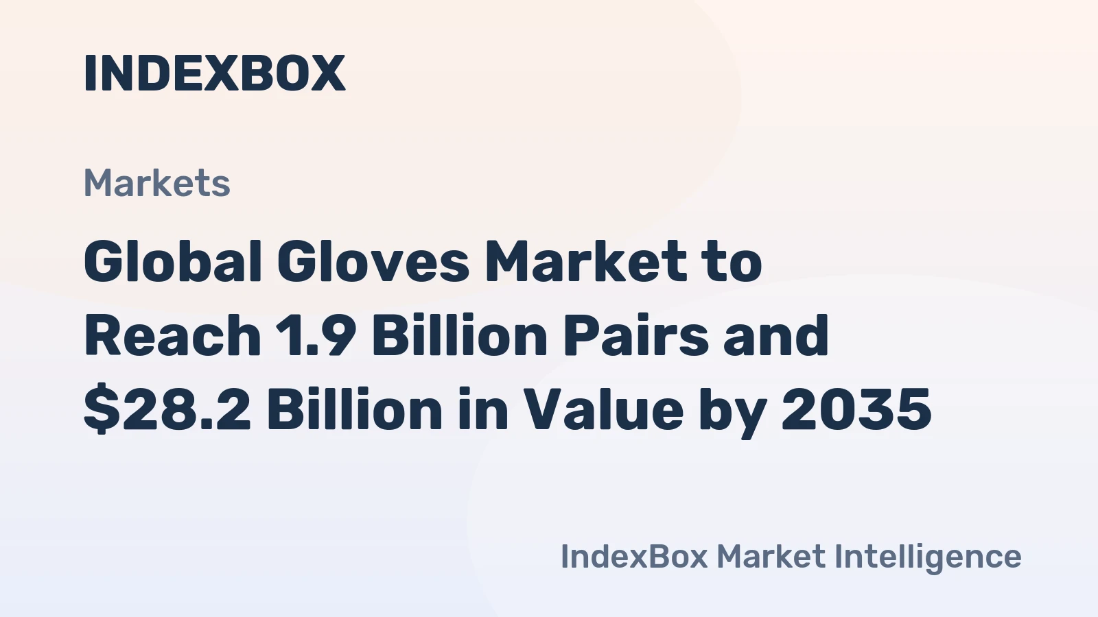 Global Gloves Market to Reach 1.9 Billion Pairs and $28.2 Billion in Value by 2035