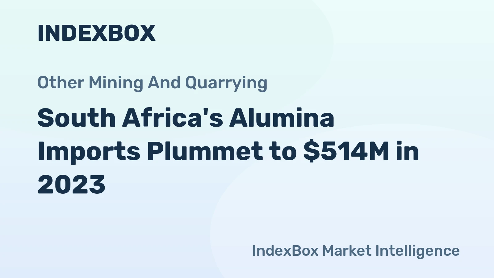 South Africa's Alumina Imports Plummet to $514M in 2023