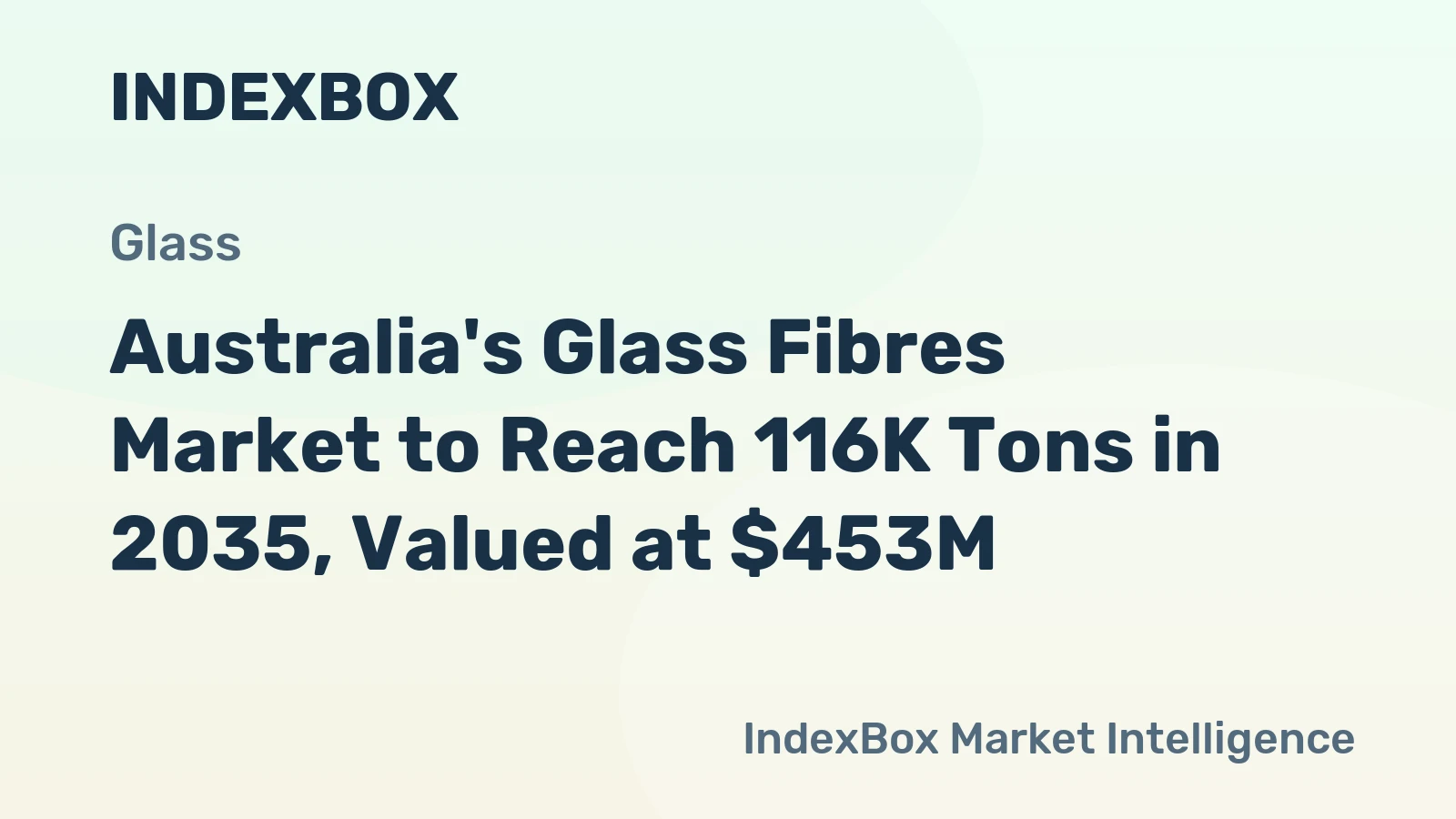 Australia's Glass Fibres Market to Reach 116K Tons in 2035, Valued at $453M