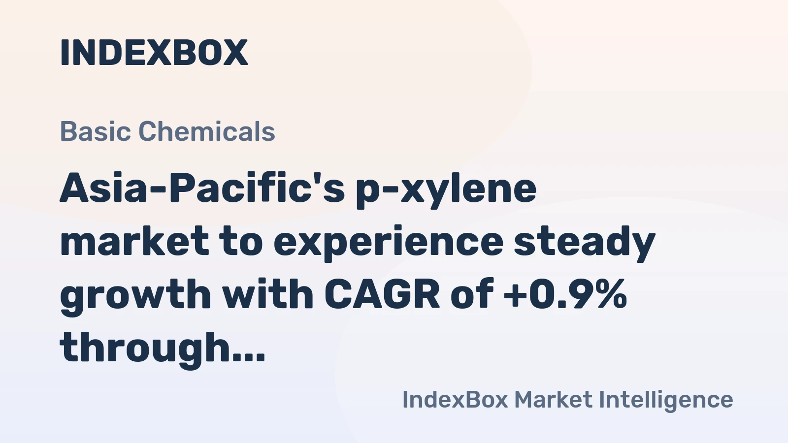Asia-Pacific's p-xylene market to experience steady growth with CAGR of +0.9% through 2035, reaching $22.7B in value