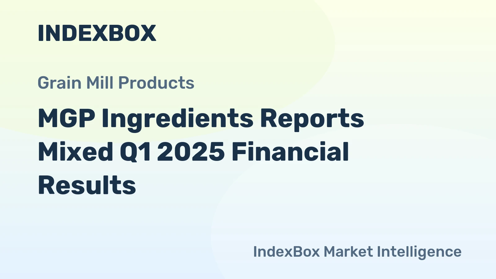 MGP Ingredients Reports Mixed Q1 2025 Financial Results