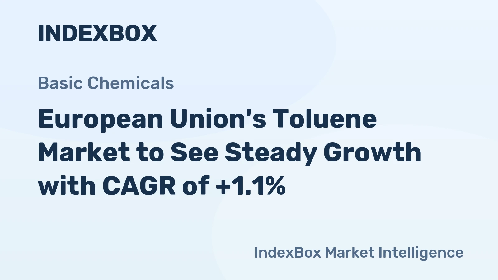 European Union's Toluene Market to See Steady Growth with CAGR of +1.1%