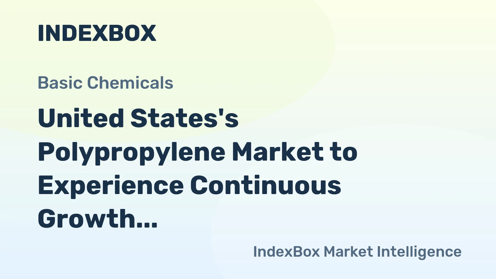 United States's Polypropylene Market to Experience Continuous Growth with +1.3% CAGR