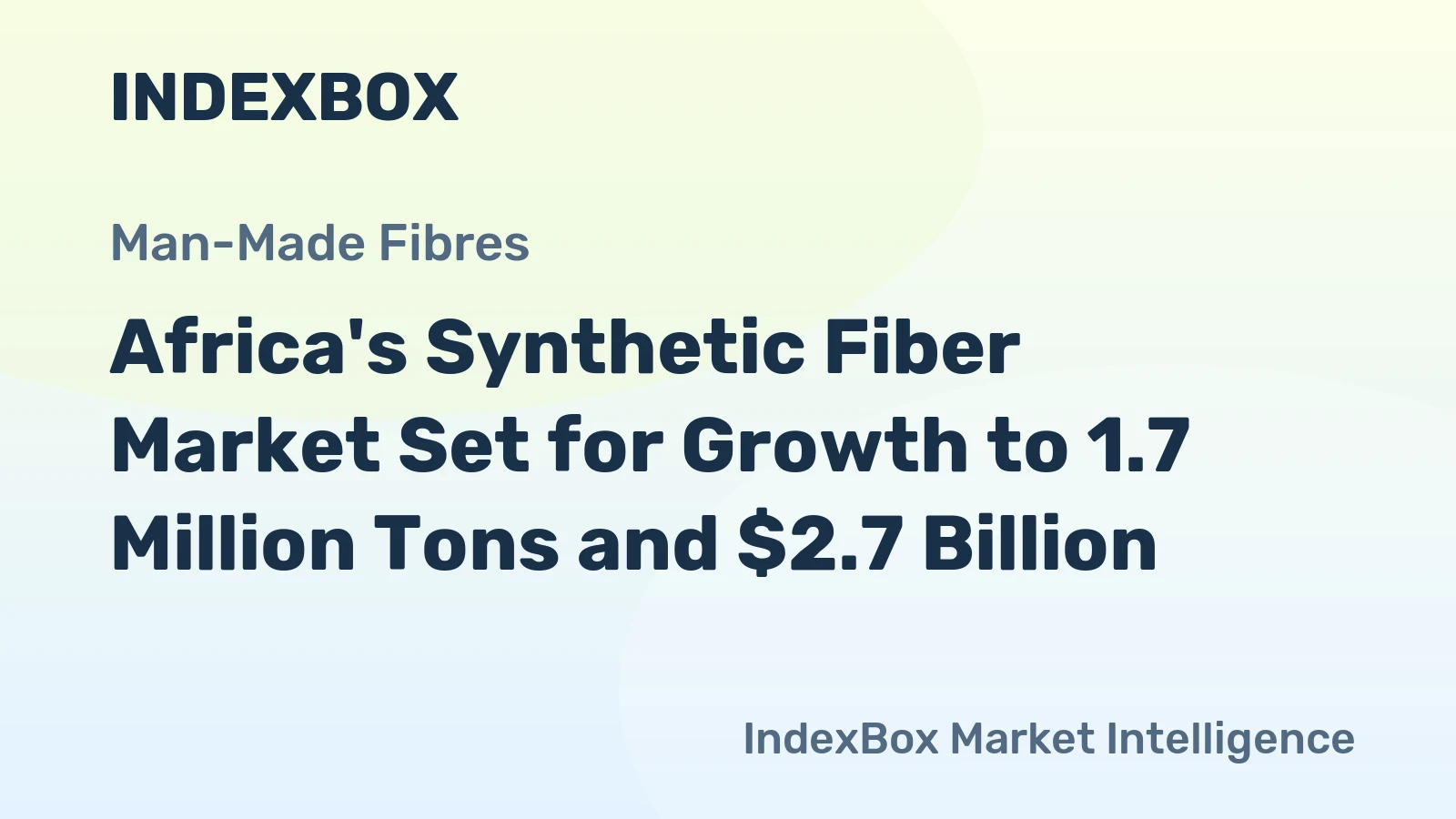 Africa's Synthetic Fiber Market Set for Growth to 1.7 Million Tons and $2.7 Billion