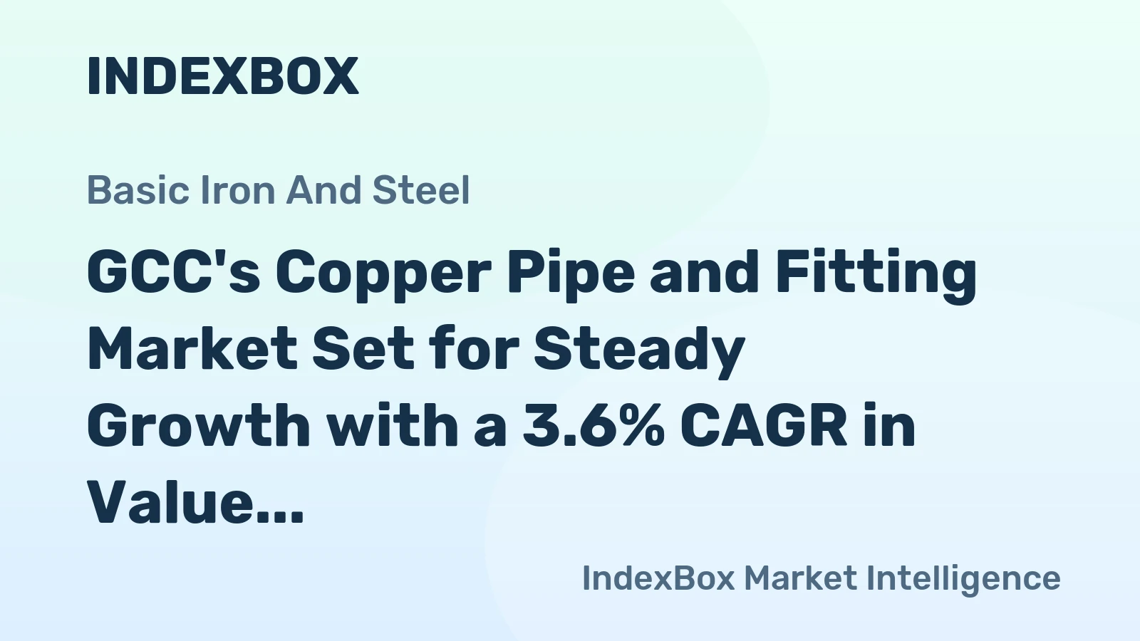 GCC's Copper Pipe and Fitting Market Set for Steady Growth with a 3.6% CAGR in Value