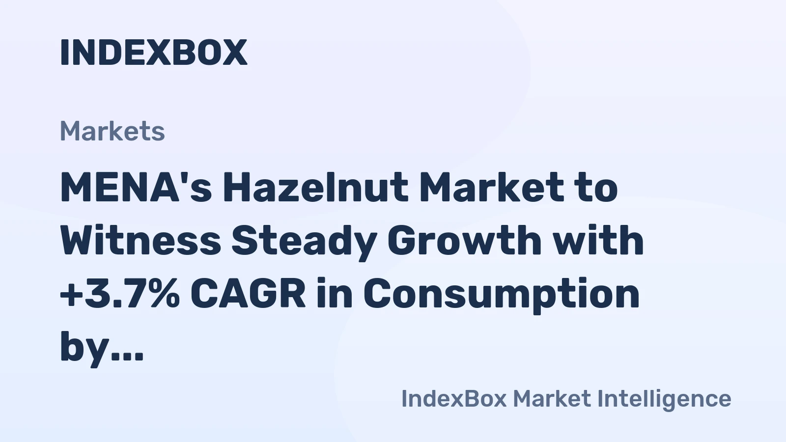 MENA's Hazelnut Market to Witness Steady Growth with +3.7% CAGR in Consumption by 2035