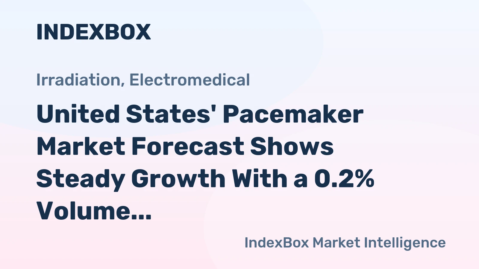 United States' Pacemaker Market Forecast Shows Steady Growth With a 0.2% Volume CAGR Through 2035