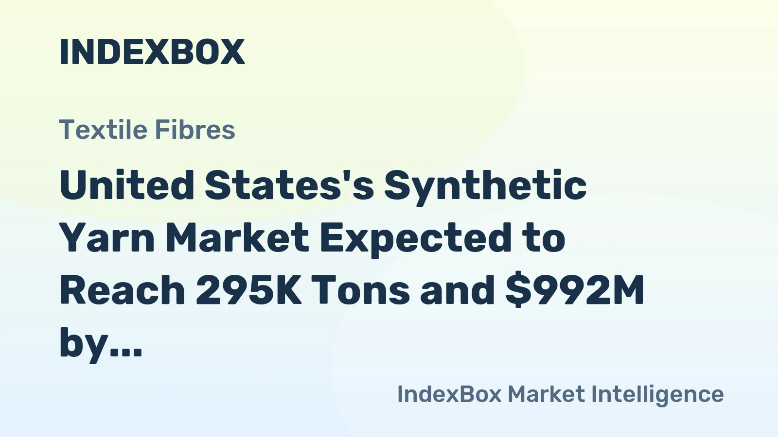 United States's Synthetic Yarn Market Expected to Reach 295K Tons and $992M by 2035