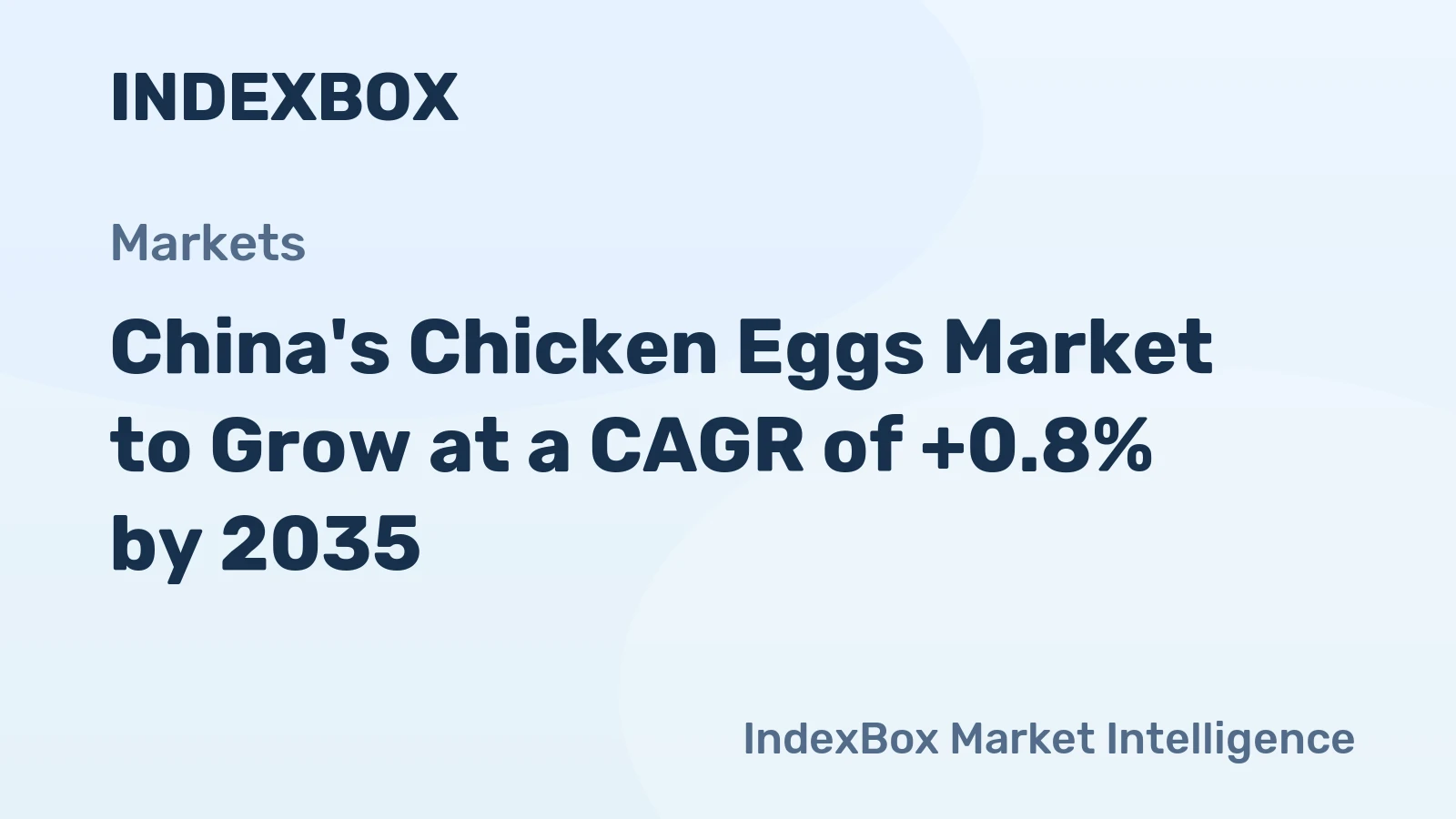 China's Chicken Eggs Market to Grow at a CAGR of +0.8% by 2035