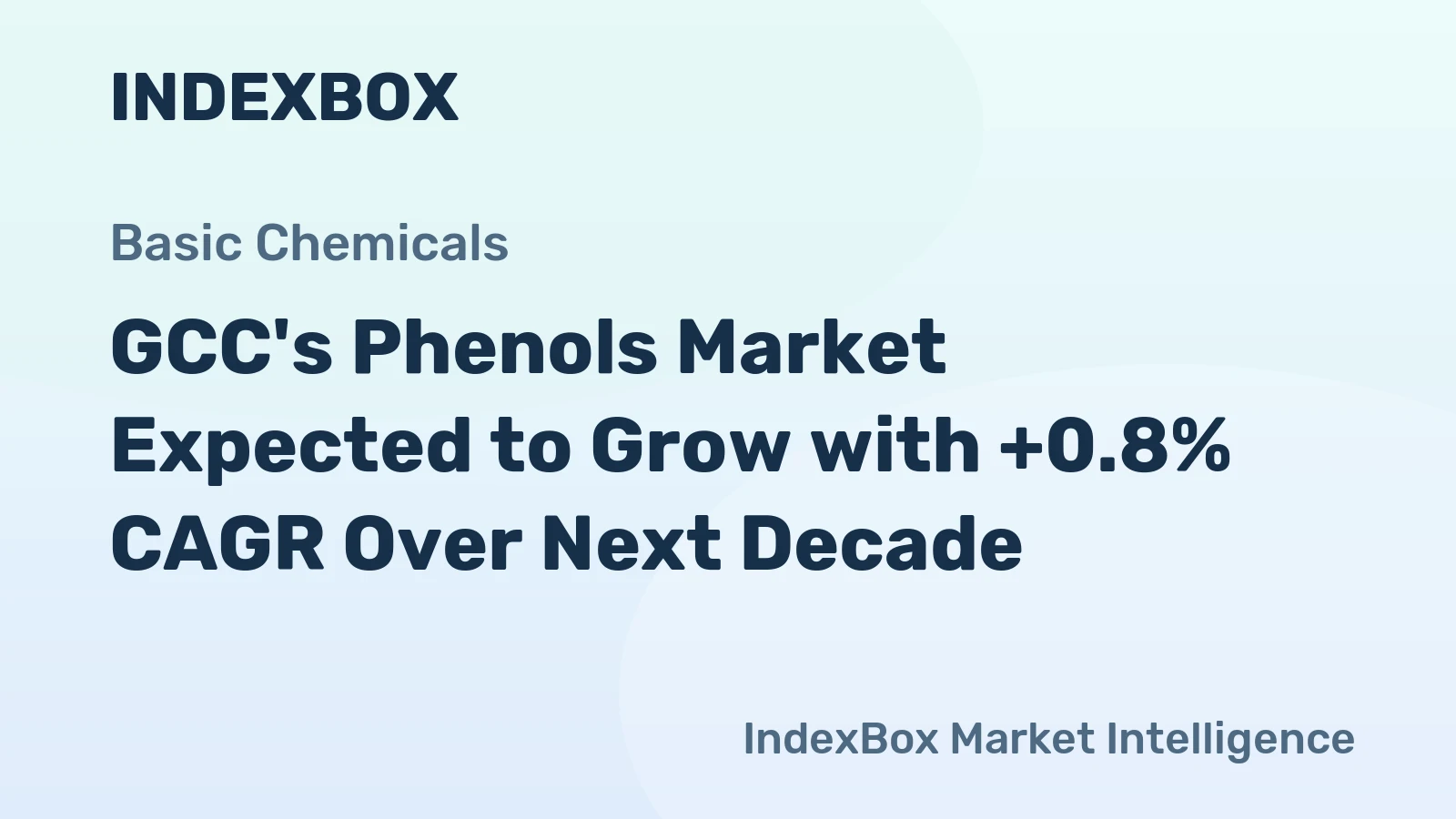GCC's Phenols Market Expected to Grow with +0.8% CAGR Over Next Decade