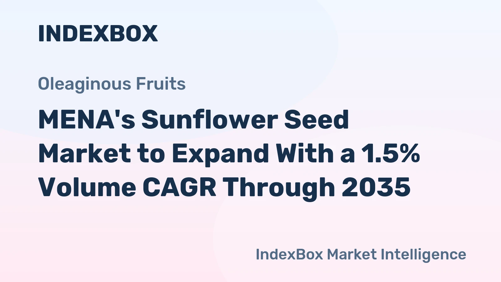 MENA's Sunflower Seed Market to Expand With a 1.5% Volume CAGR Through 2035