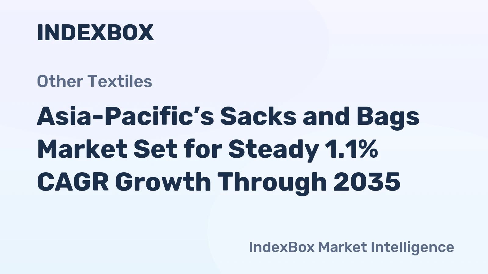 Asia-Pacific’s Sacks and Bags Market Set for Steady 1.1% CAGR Growth Through 2035