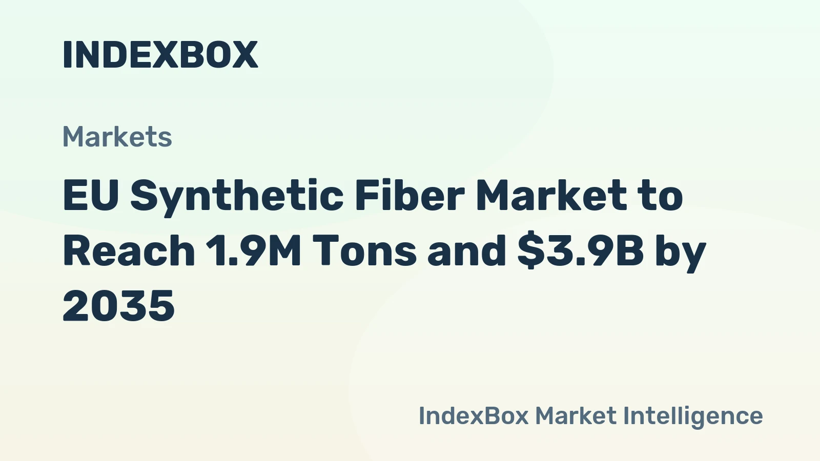 EU Synthetic Fiber Market to Reach 1.9M Tons and $3.9B by 2035