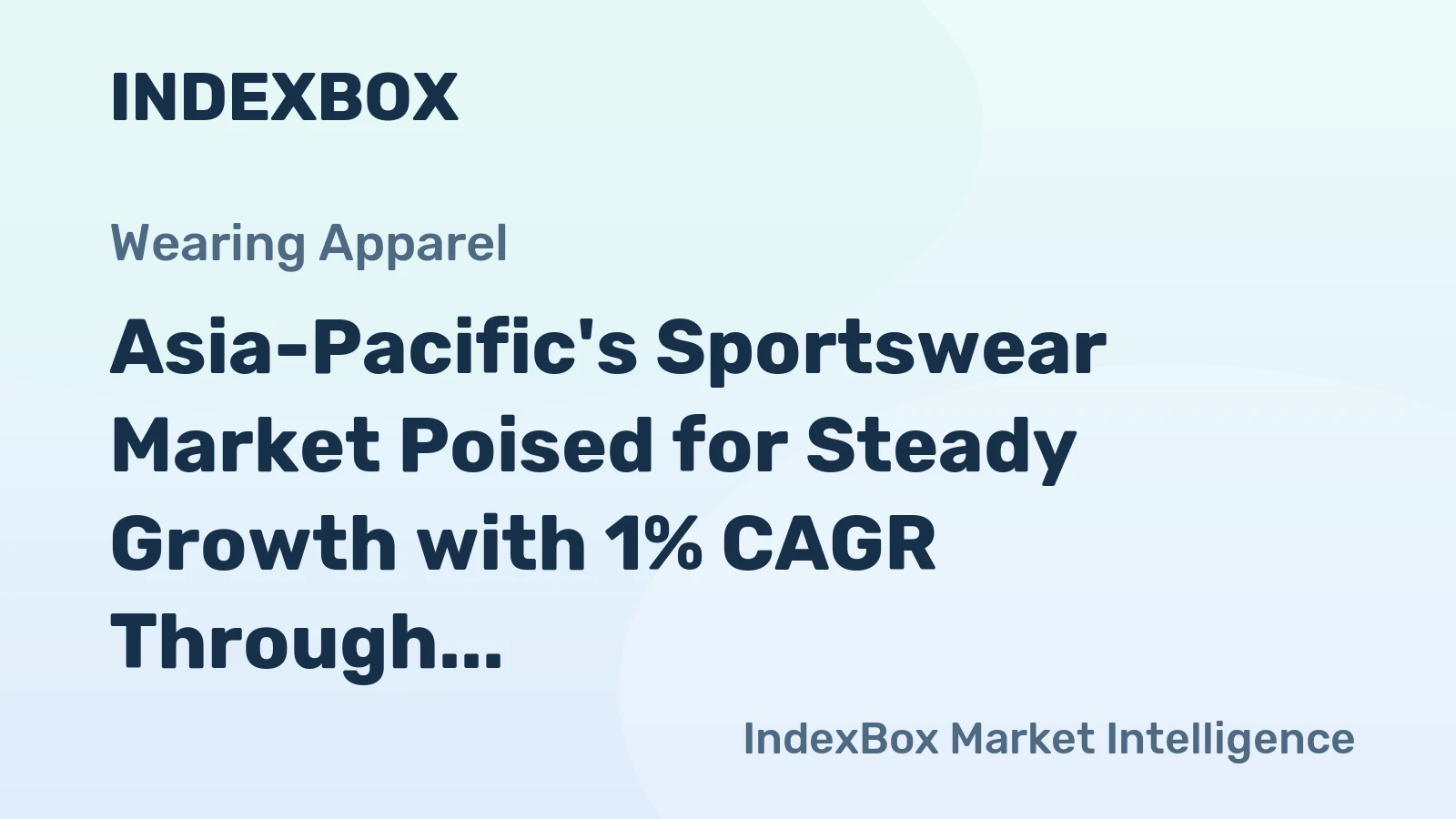 Asia-Pacific's Sportswear Market Poised for Steady Growth with 1% CAGR Through 2035