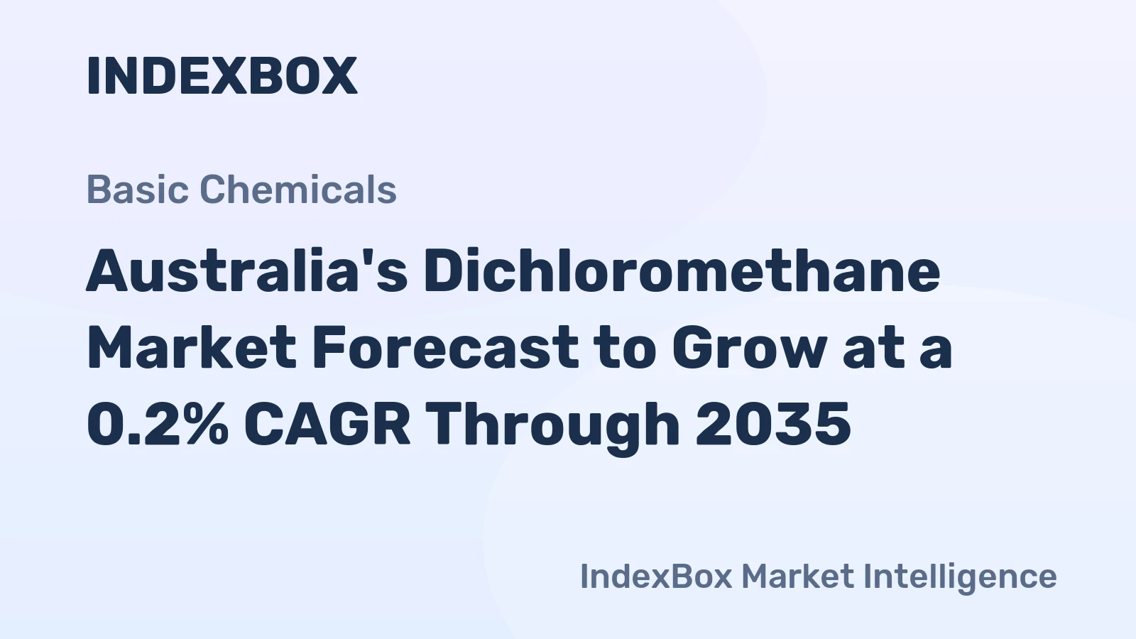 Australia's Dichloromethane Market Forecast to Grow at a 0.2% CAGR Through 2035