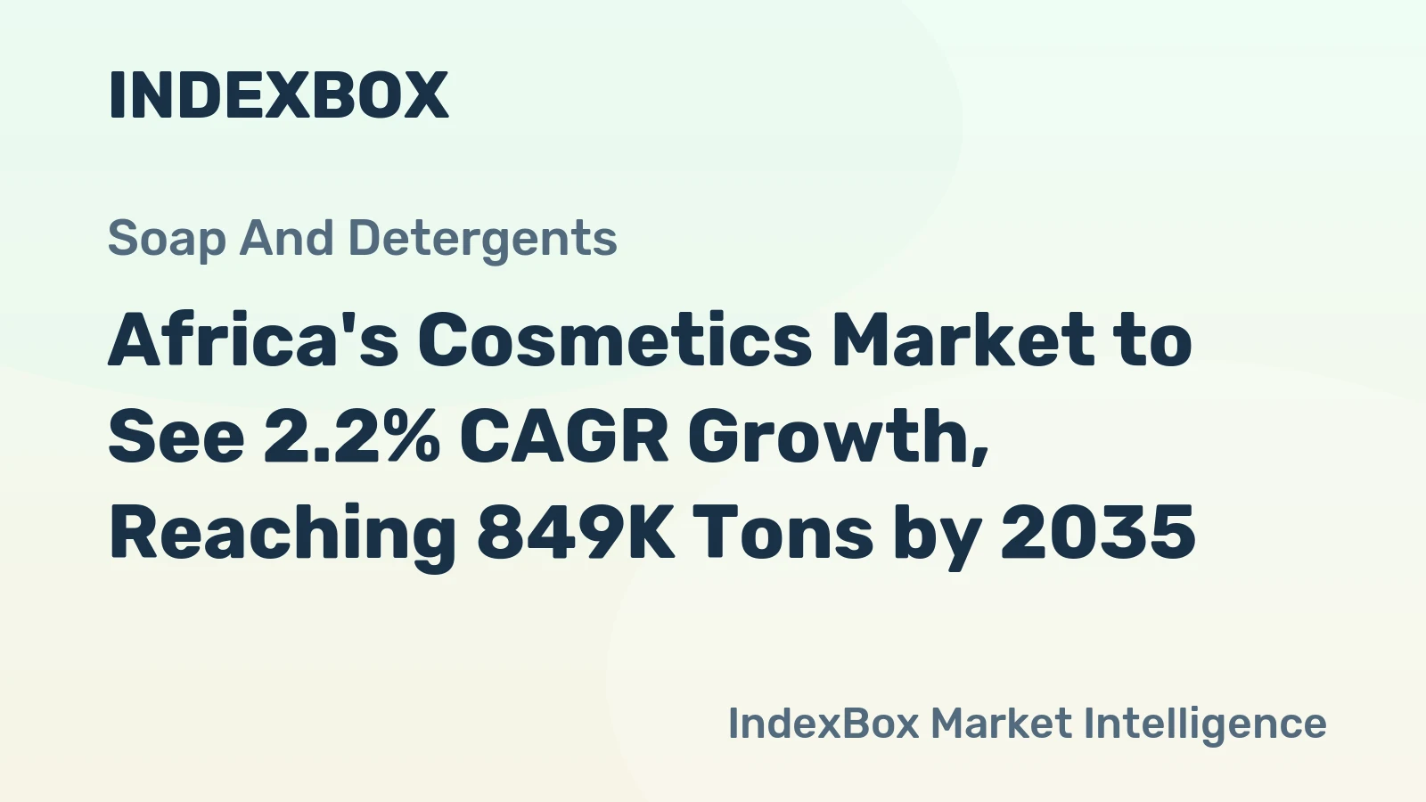 Africa's Cosmetics Market to See 2.2% CAGR Growth, Reaching 849K Tons by 2035