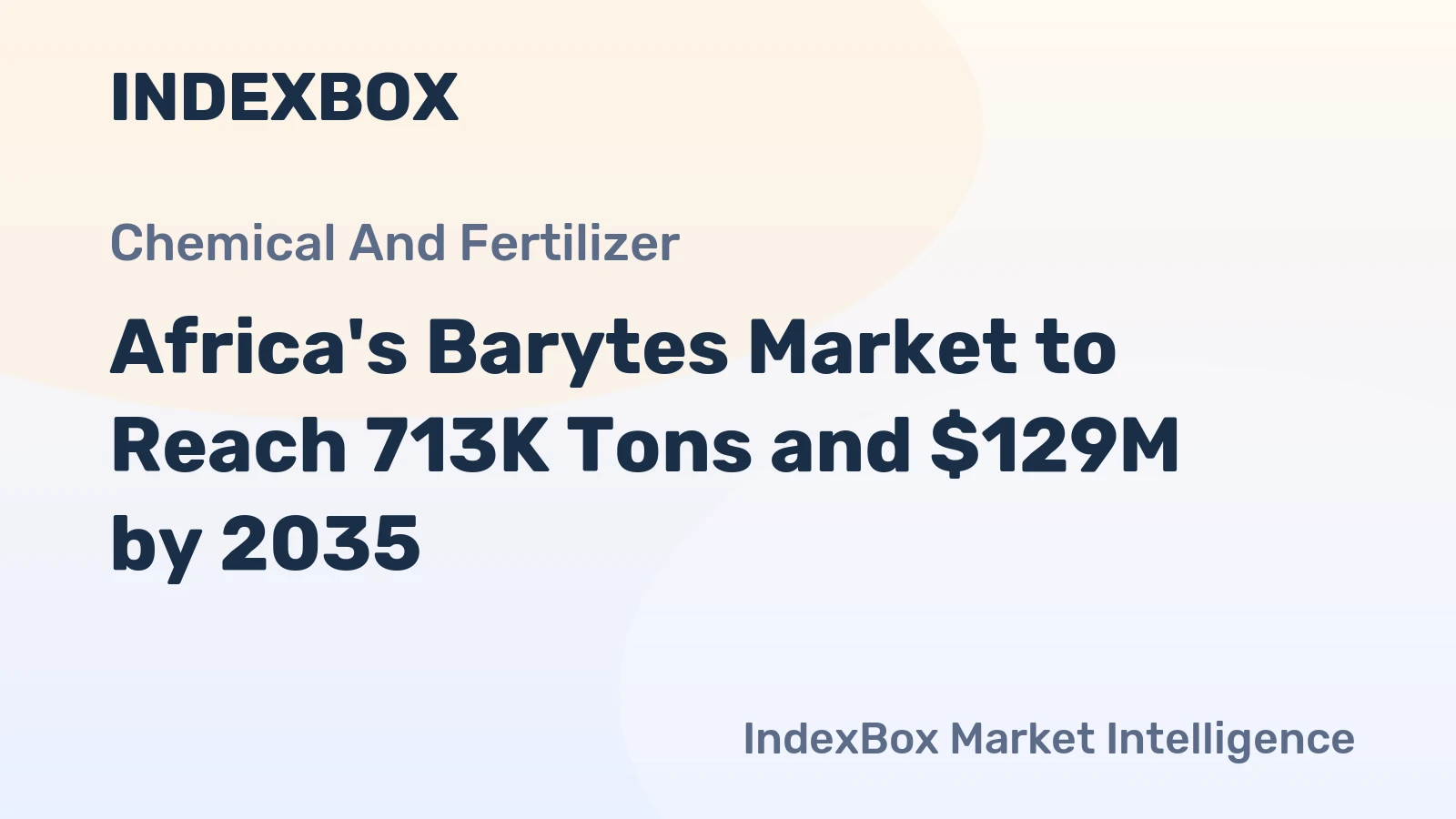 Africa's Barytes Market to Reach 713K Tons and $129M by 2035