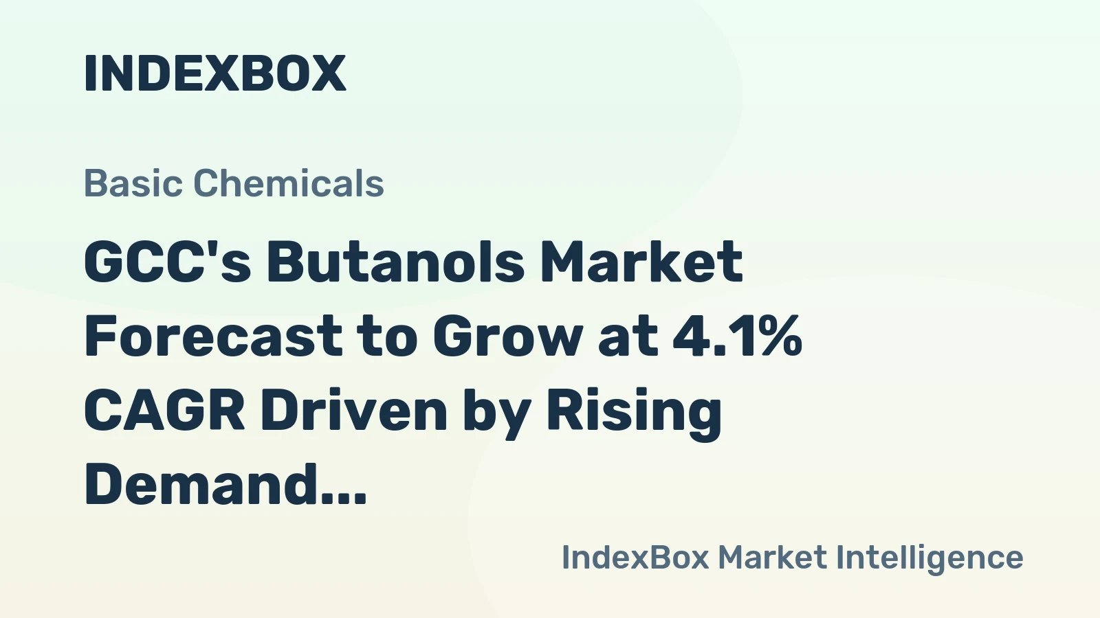 GCC's Butanols Market Forecast to Grow at 4.1% CAGR Driven by Rising Demand