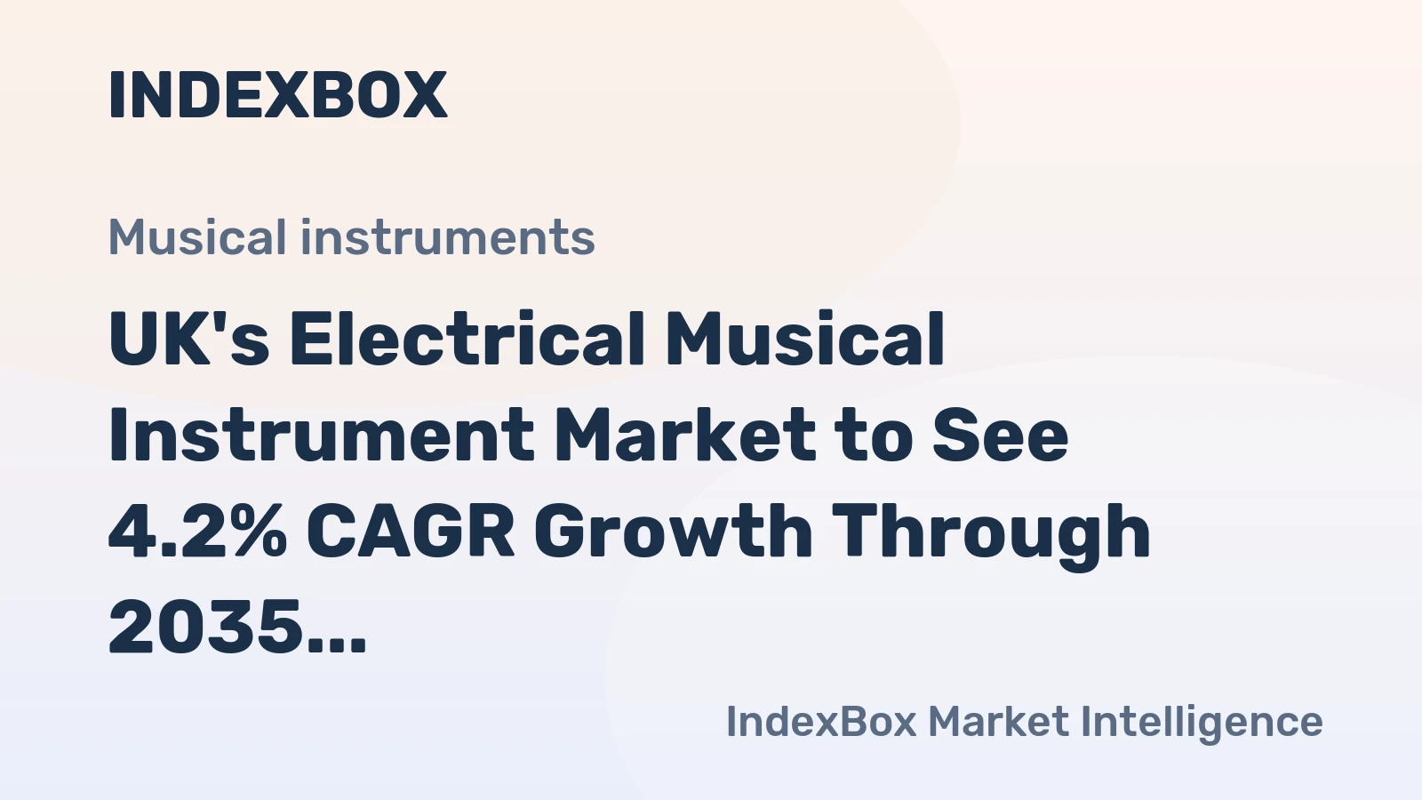 UK's Electrical Musical Instrument Market to See 4.2% CAGR Growth Through 2035